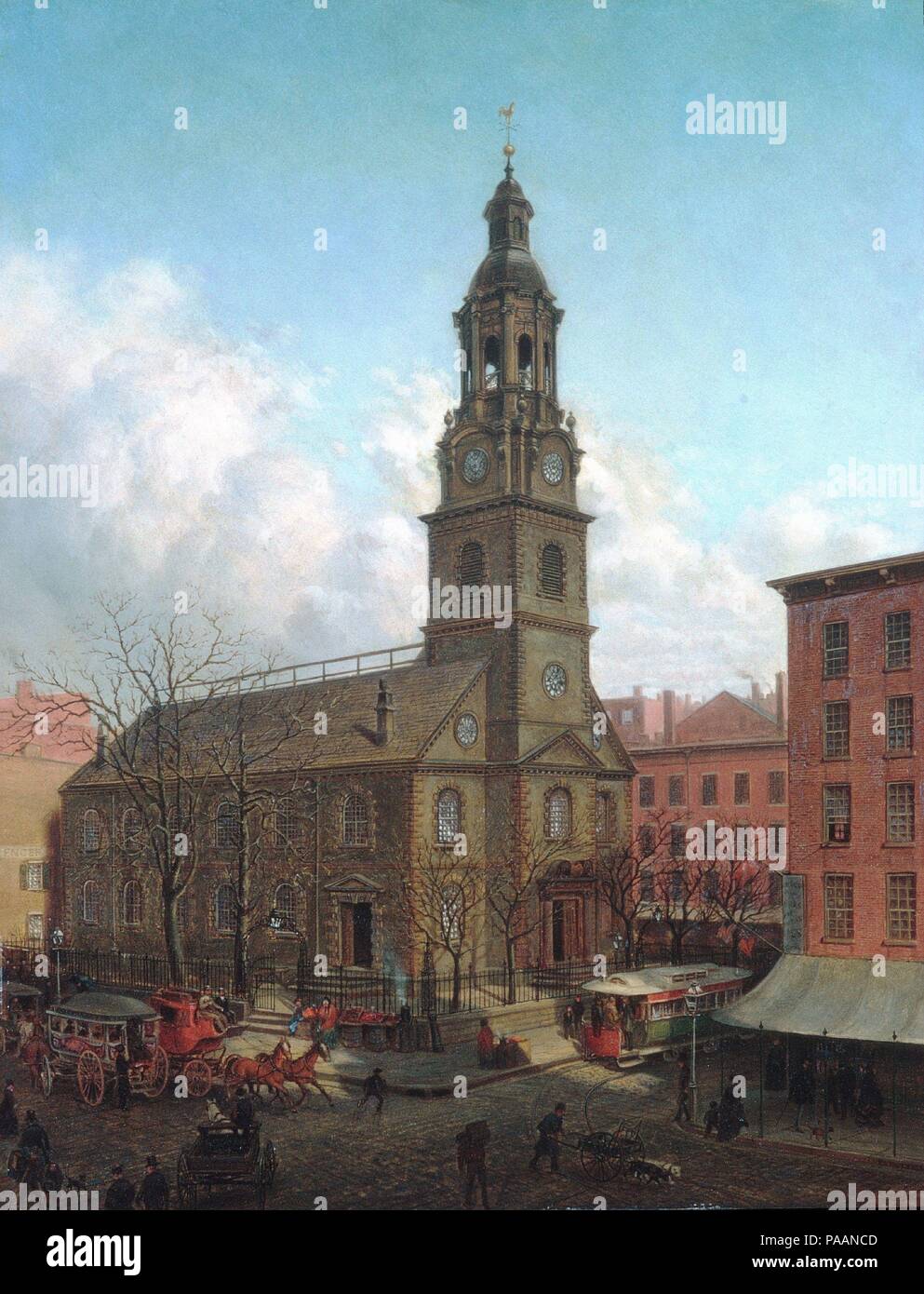 The North Dutch Church, Fulton and William Streets, New York. Artist ...