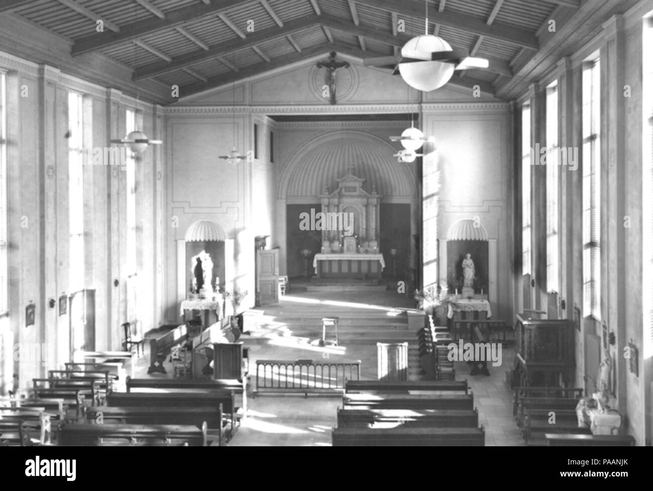 Interior church decoration Black and White Stock Photos & Images - Alamy