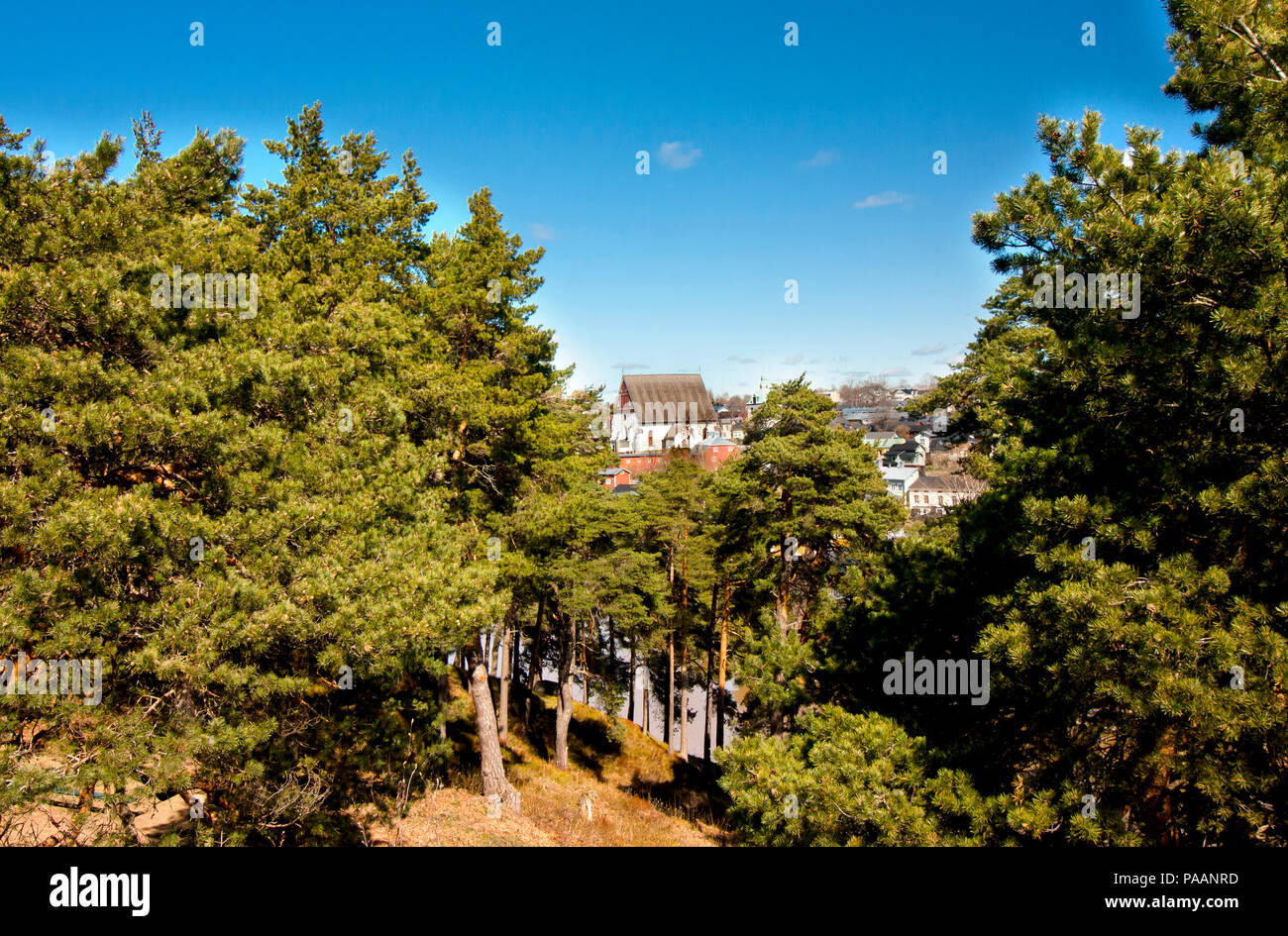 View of medieval church Porvoo cathedral, Finland Stock Photo - Alamy