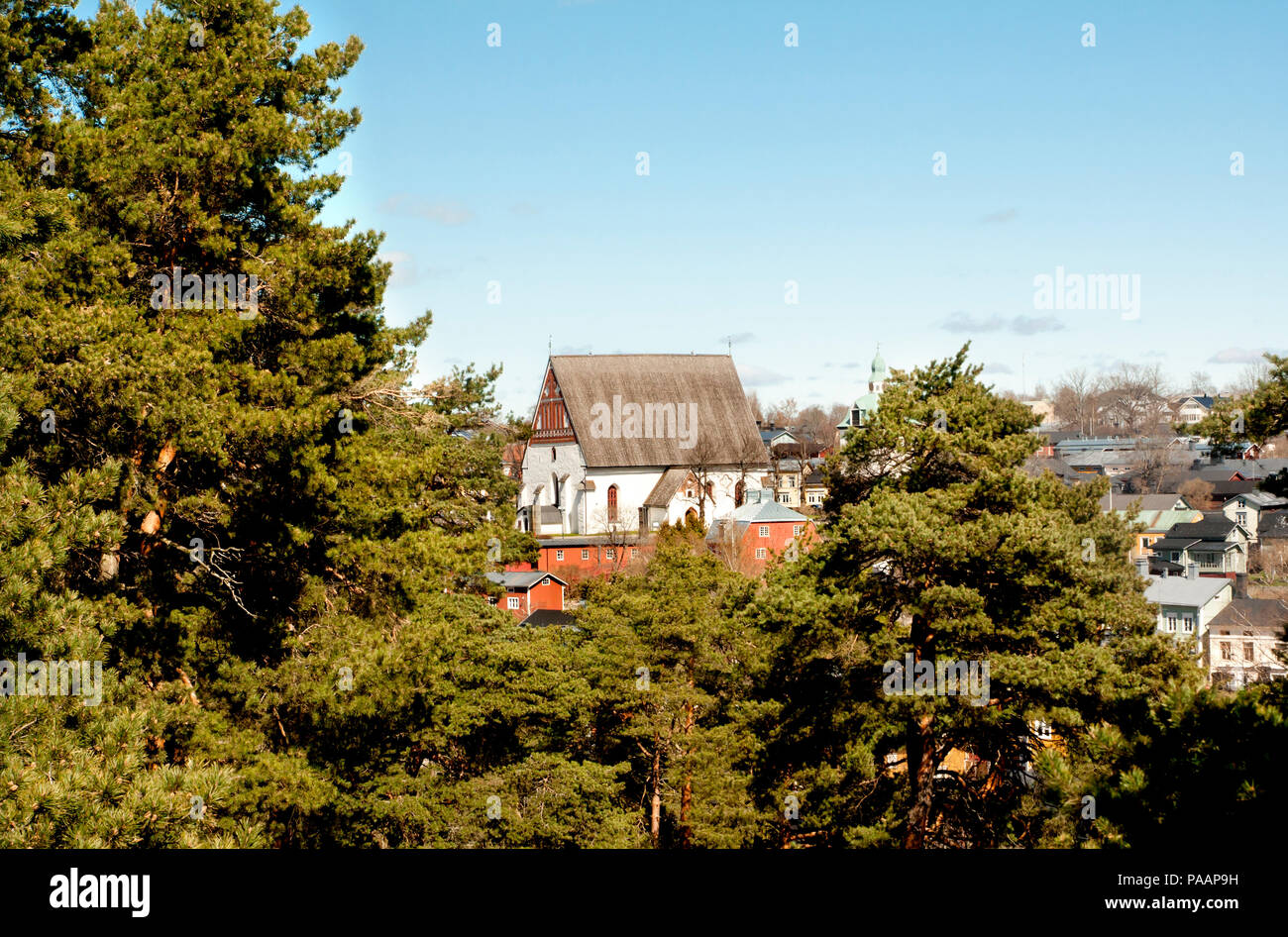 View of medieval church Porvoo cathedral, Finland Stock Photo - Alamy