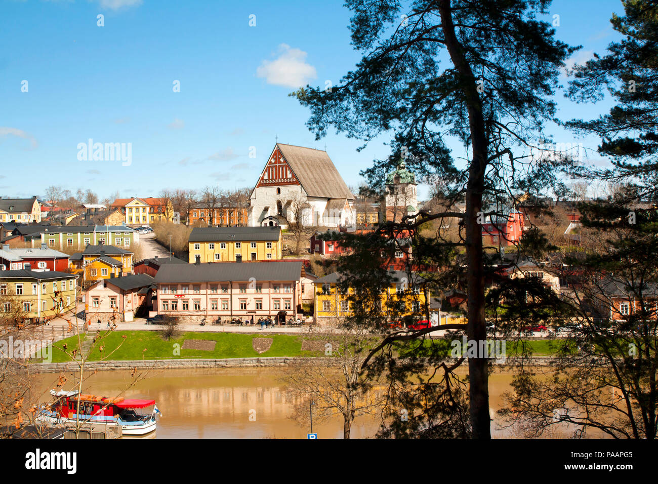 View of medieval church Porvoo cathedral, Finland Stock Photo - Alamy