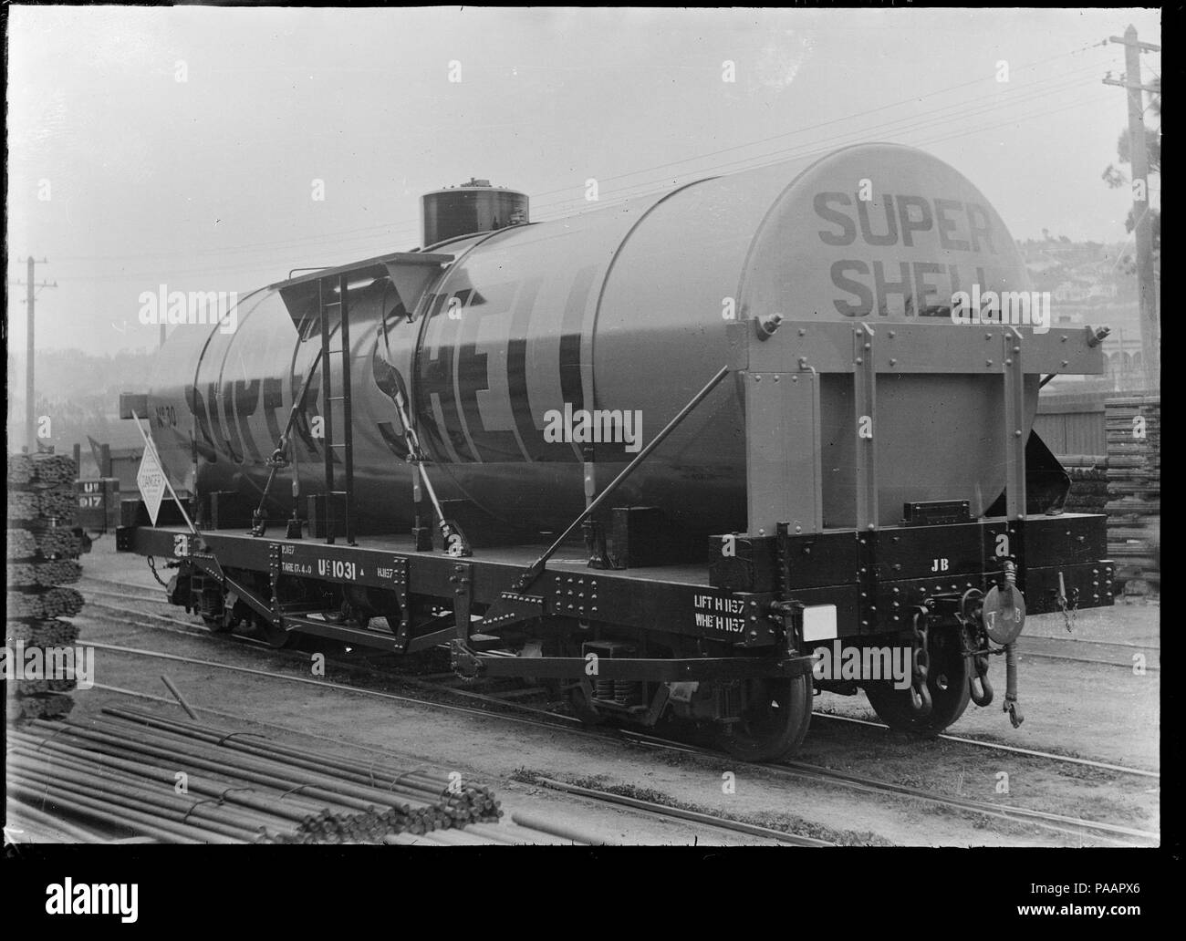 Oil tank Black and White Stock Photos & Images - Alamy