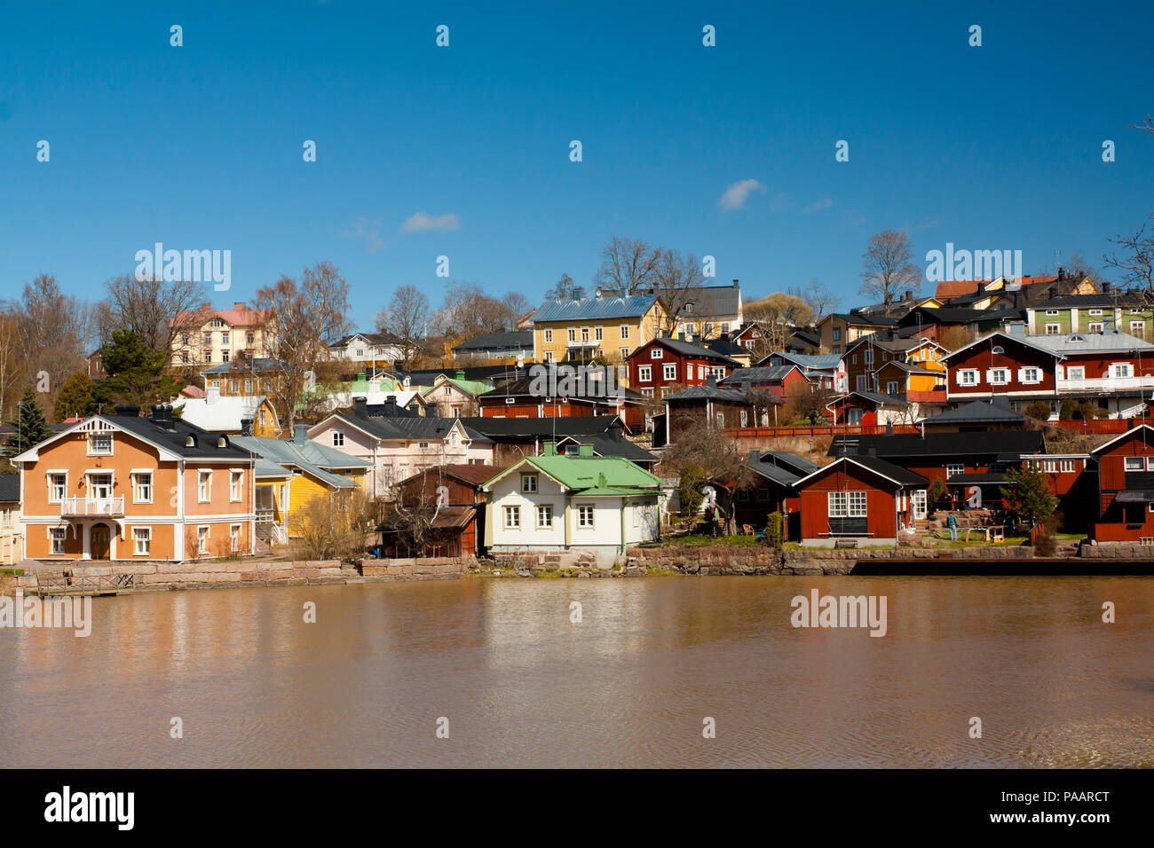 Porvoo old town center panorama view, Finland Stock Photo - Alamy