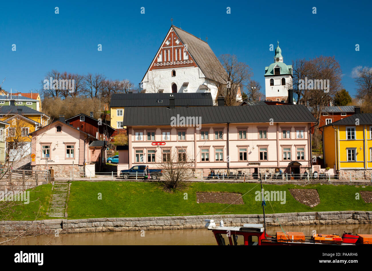 View of medieval church Porvoo cathedral, Finland Stock Photo - Alamy