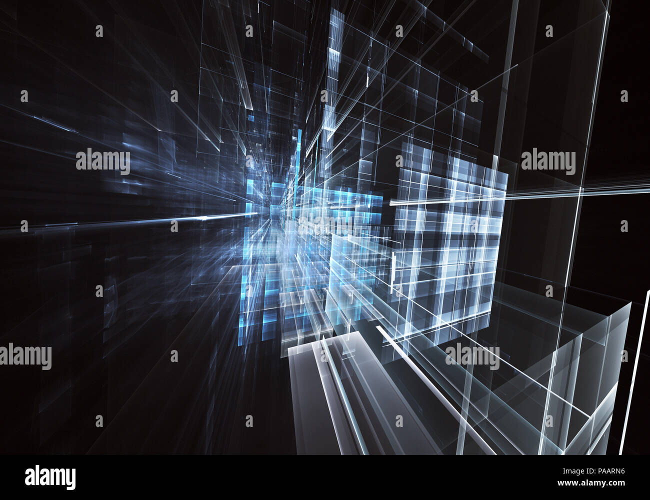 Abstract technology 3D illustration Stock Photo - Alamy