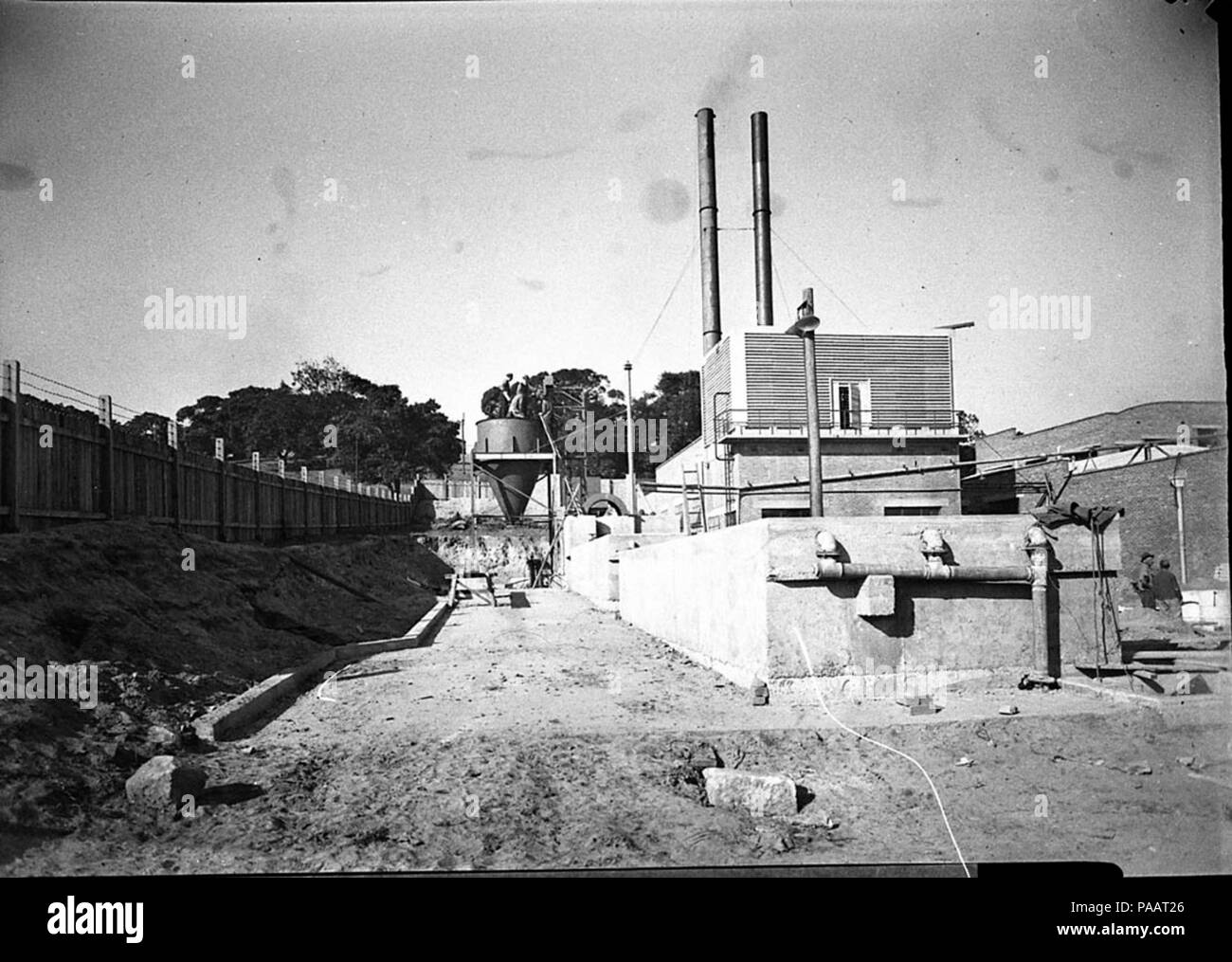 Early construction site 1900s hi-res stock photography and images - Alamy