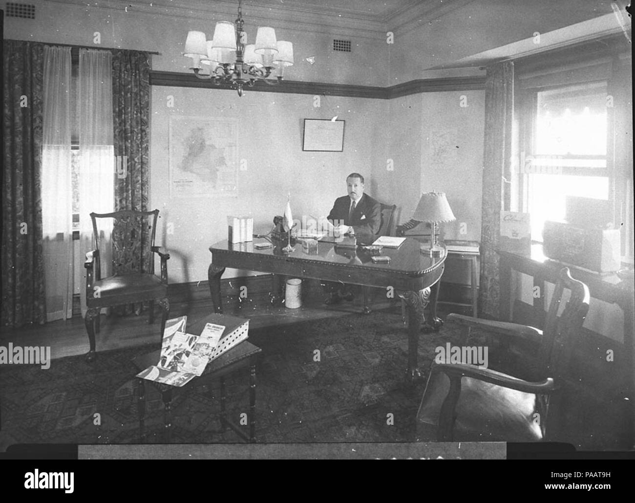 Office building interior Black and White Stock Photos & Images - Alamy