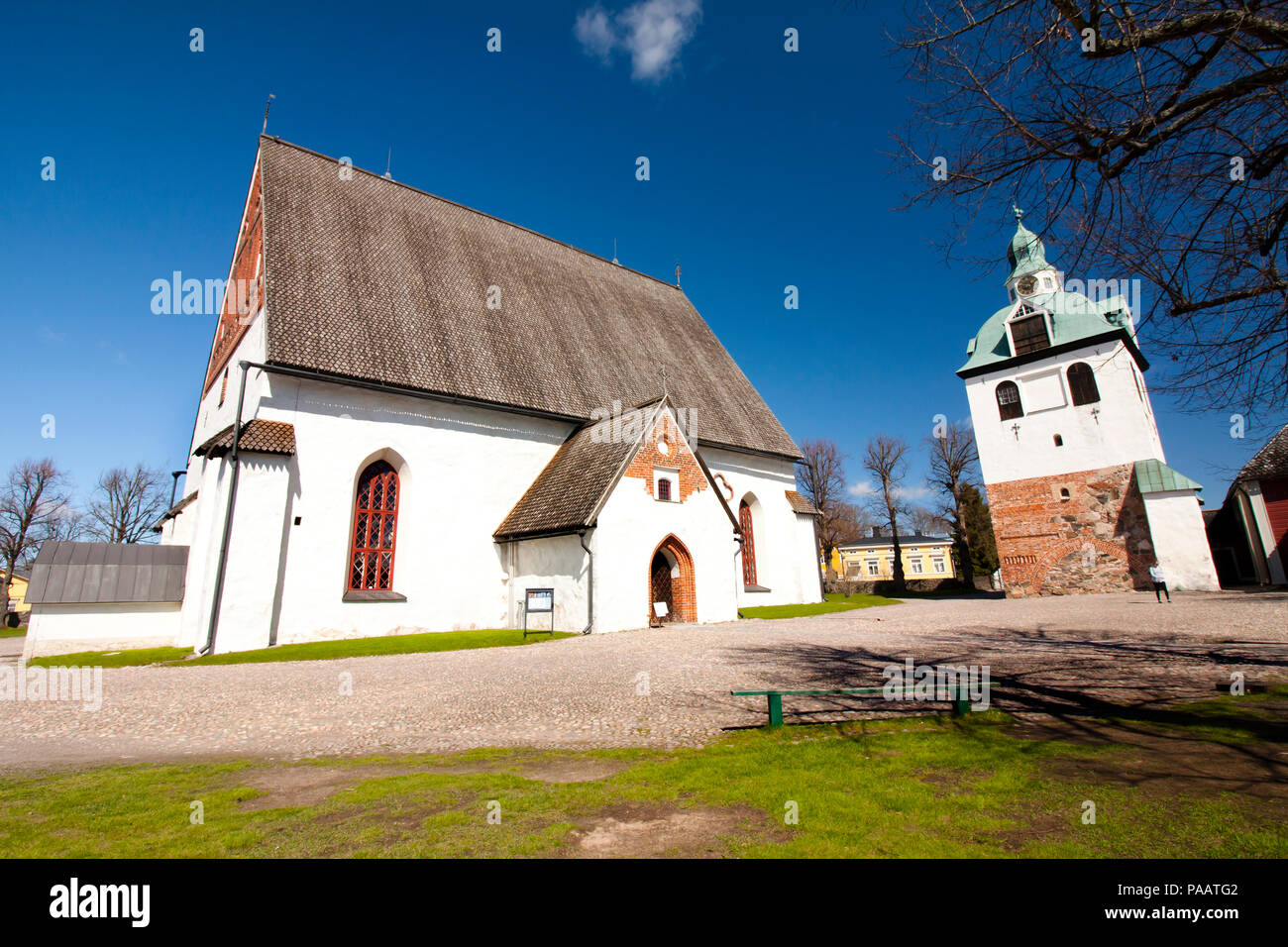 View of medieval church Porvoo cathedral, Finland Stock Photo - Alamy