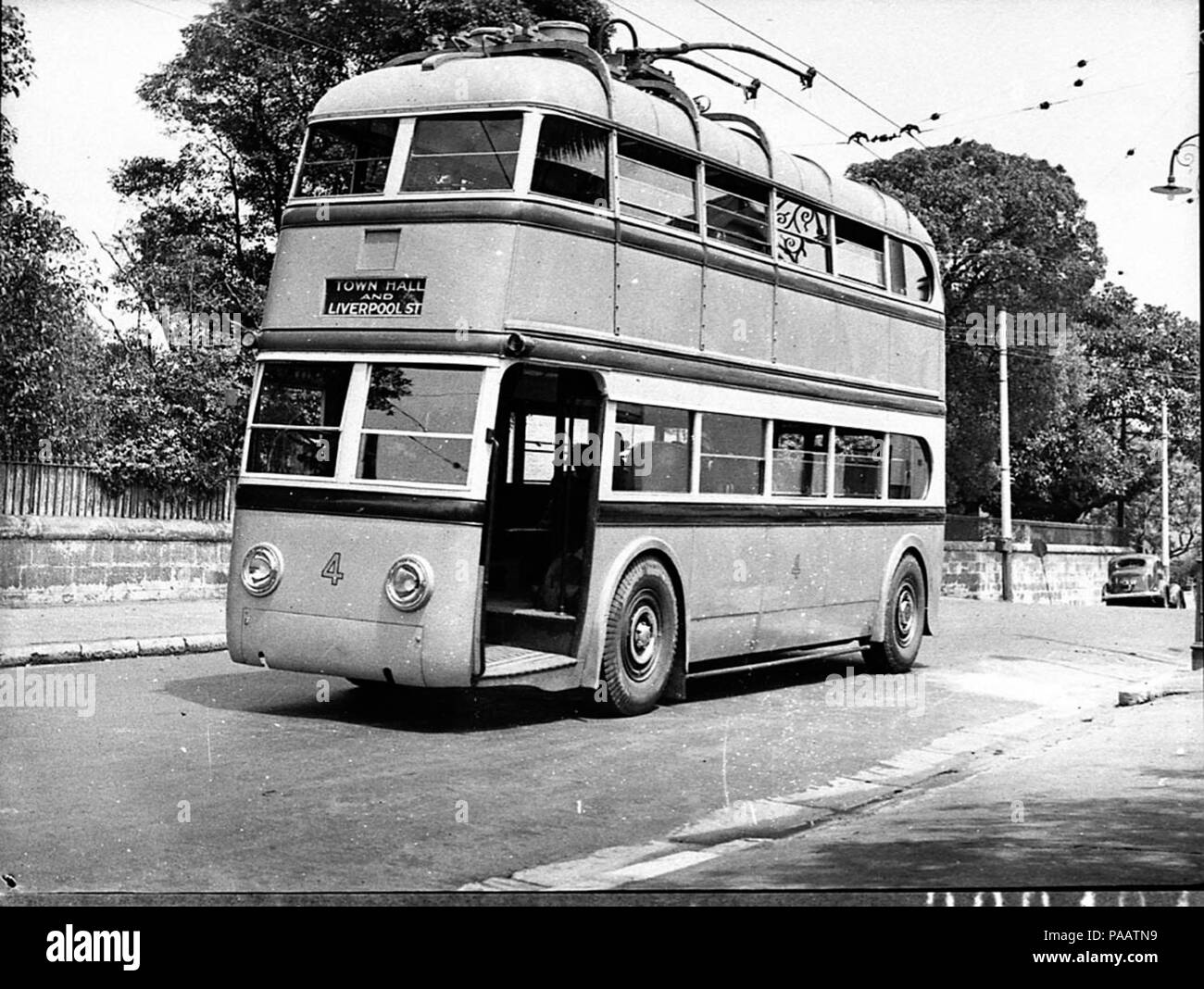 241 SLNSW 15636 Trolley bus taken for Harrison Stock Photo - Alamy