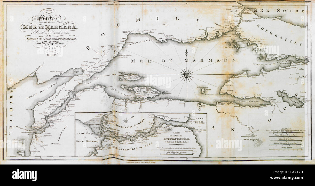 47 Carte de la Mer de Marmara, et de celui de Constantinople - Clarke ...