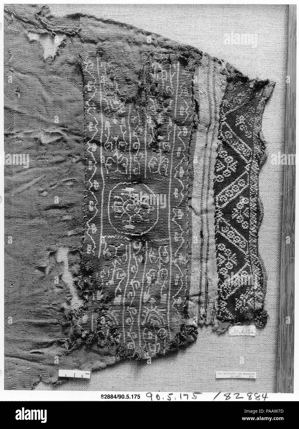 Fragment of a Sleeve. Dimensions: 9 1/2 in. high 13 3/8 in. wide (24.2 ...