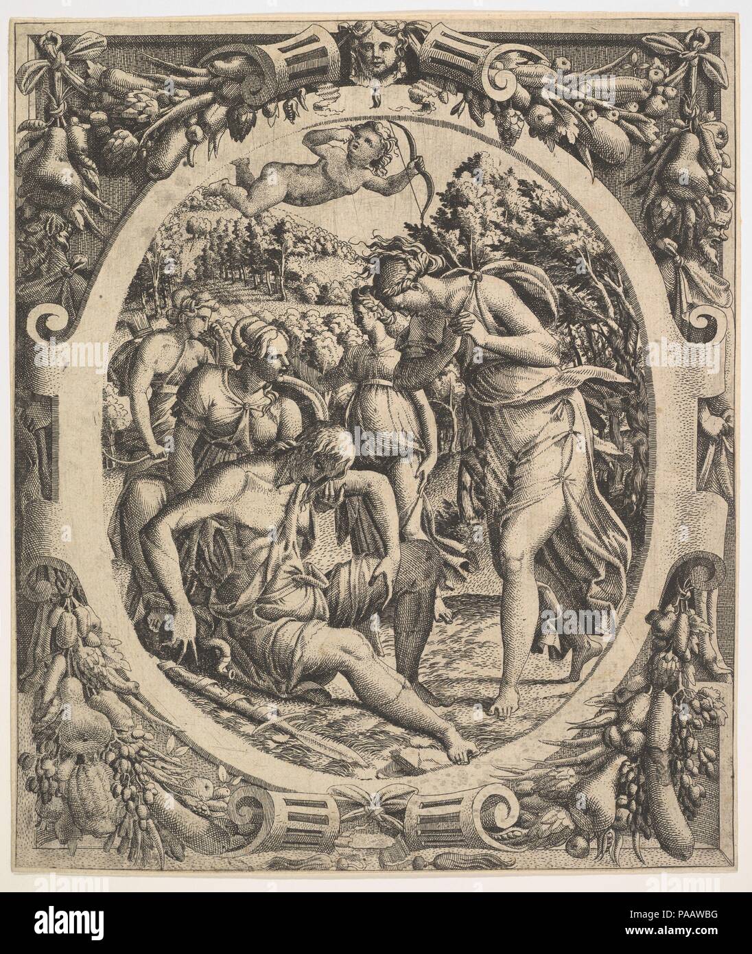 The Death of Adonis. Artist: Jean Mignon (French, active 1535-ca. 1555 ...