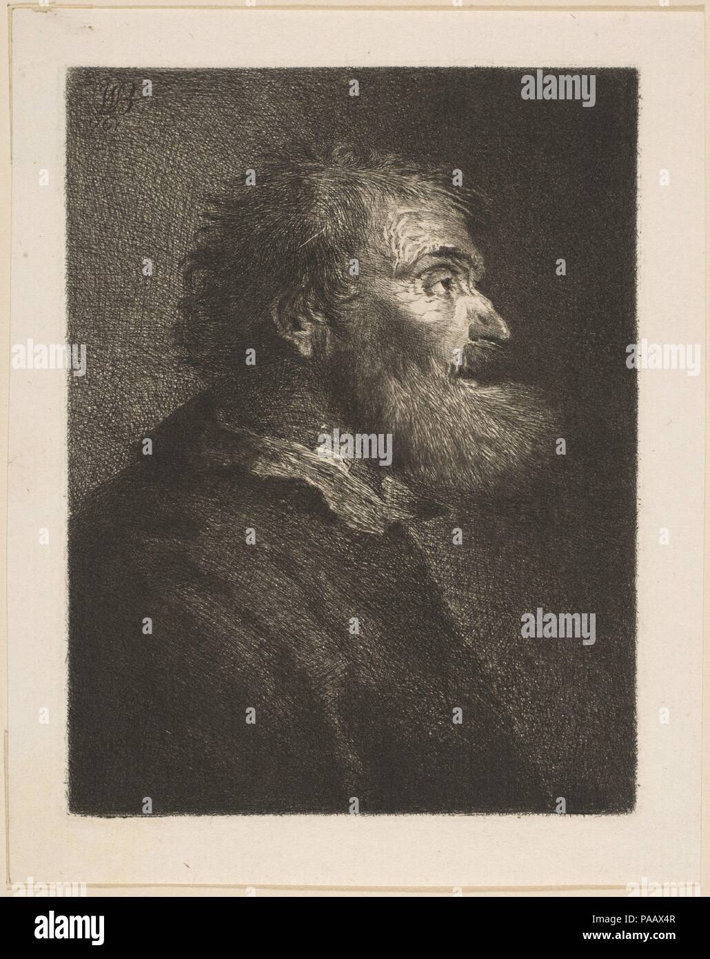 An Old Man in Profile. Artist: After Rembrandt (Rembrandt van Rijn ...