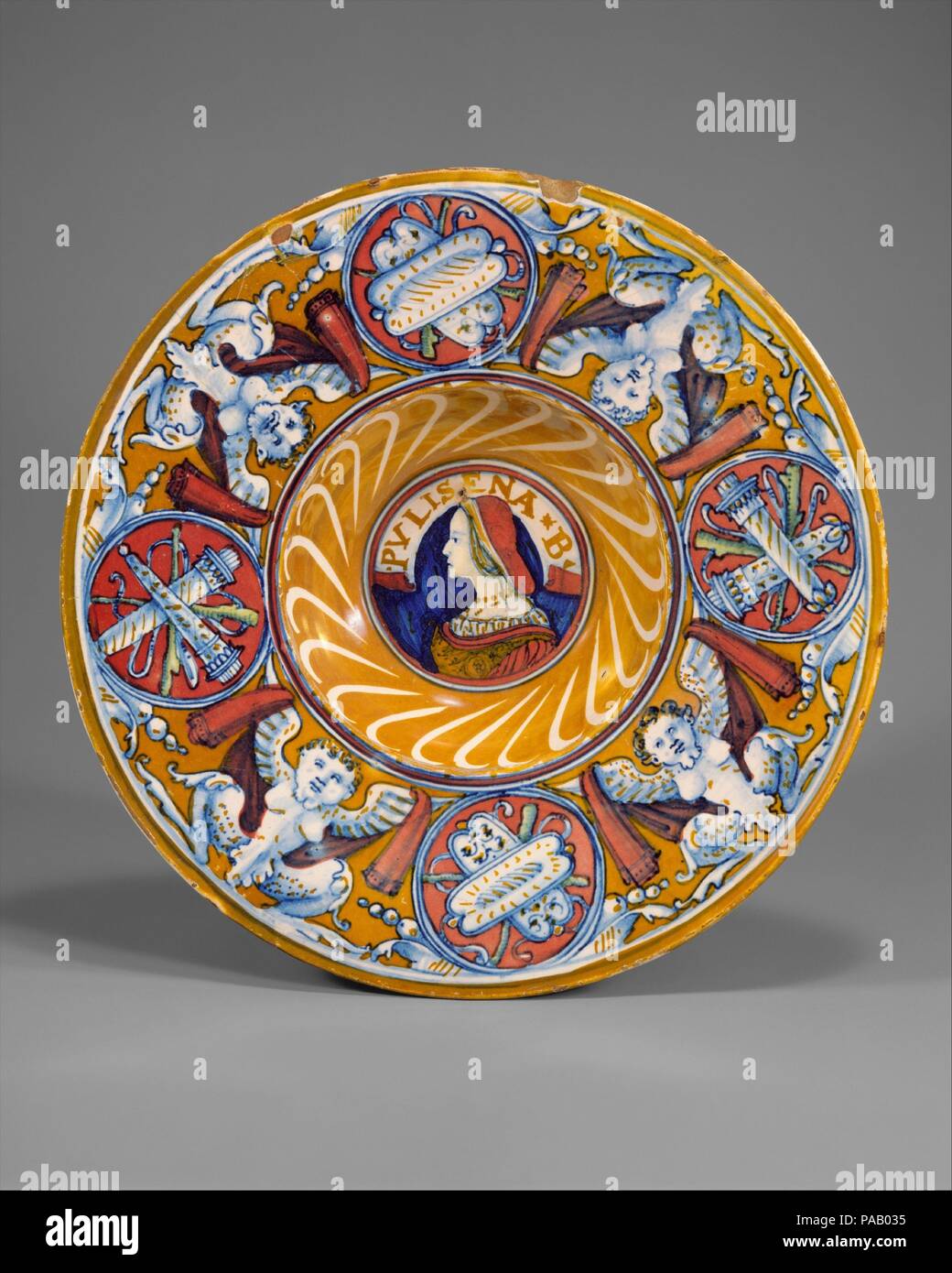 Plate (tondino). Artist: probably workshop of Maestro Giorgio Andreoli ...