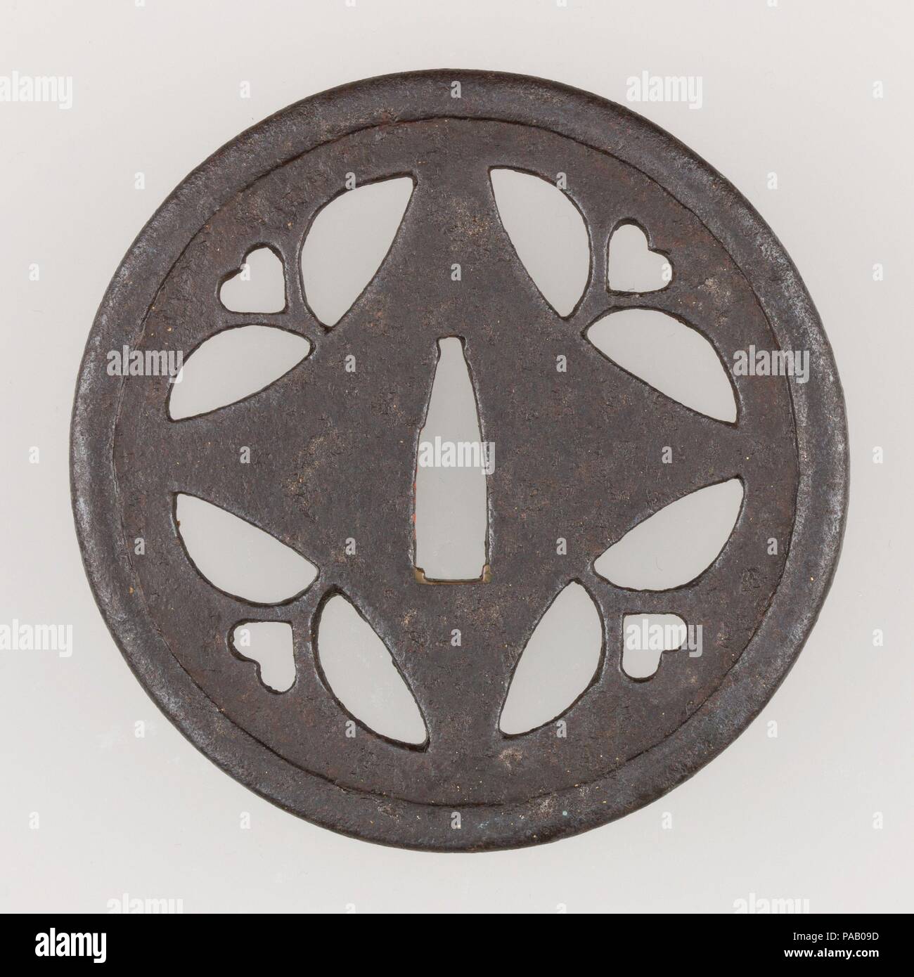 Sword Guard (Tsuba). Culture: Japanese. Dimensions: H. 3 11/16 in. (9.4 ...