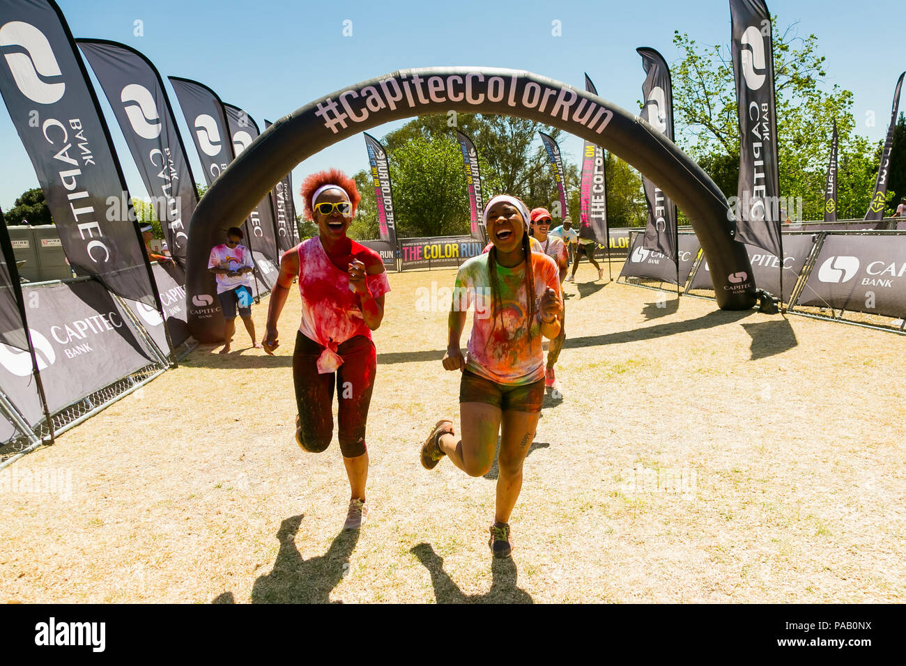 Johannesburg, South Africa, September 25, 2016, Diverse people running ...