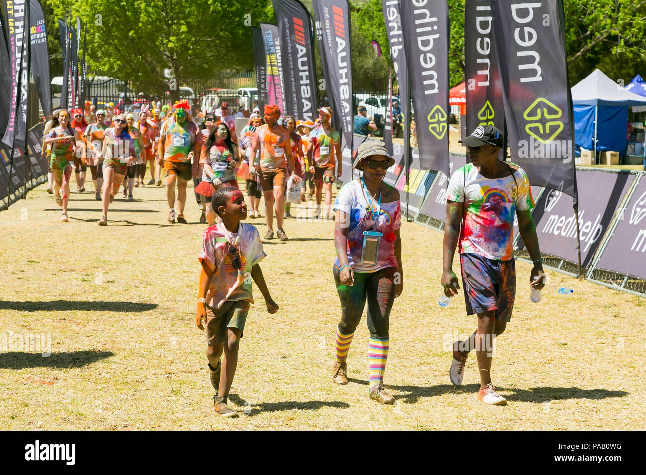 Color run event south africa hi-res stock photography and images - Alamy
