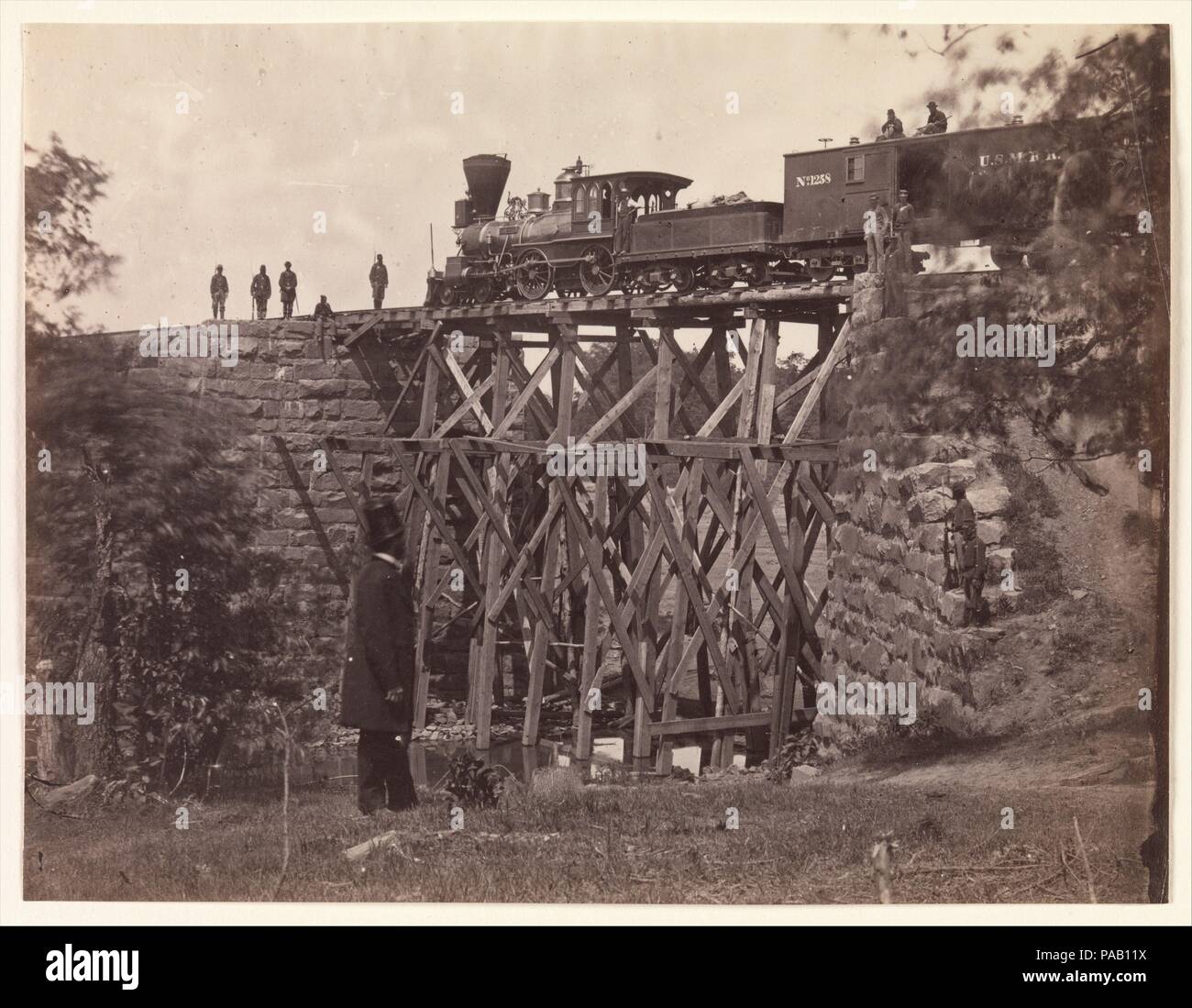 Bridge on Orange and Alexandria Rail Road, as Repaired by Army ...