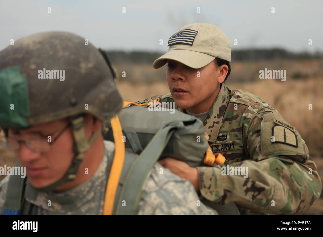 U.S. Army Capt. Bianca Philson, Company Commander and Jumpmaster with B ...