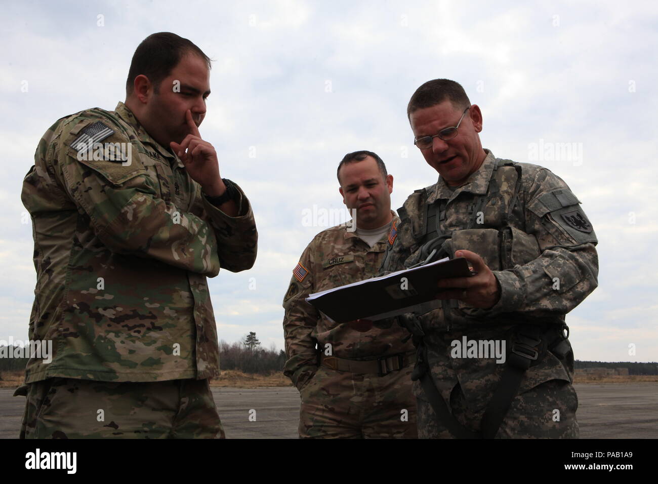 U.S. Army 1st Sgt. Wesley Drake, a jumpmaster with B Co. 112th Signal ...