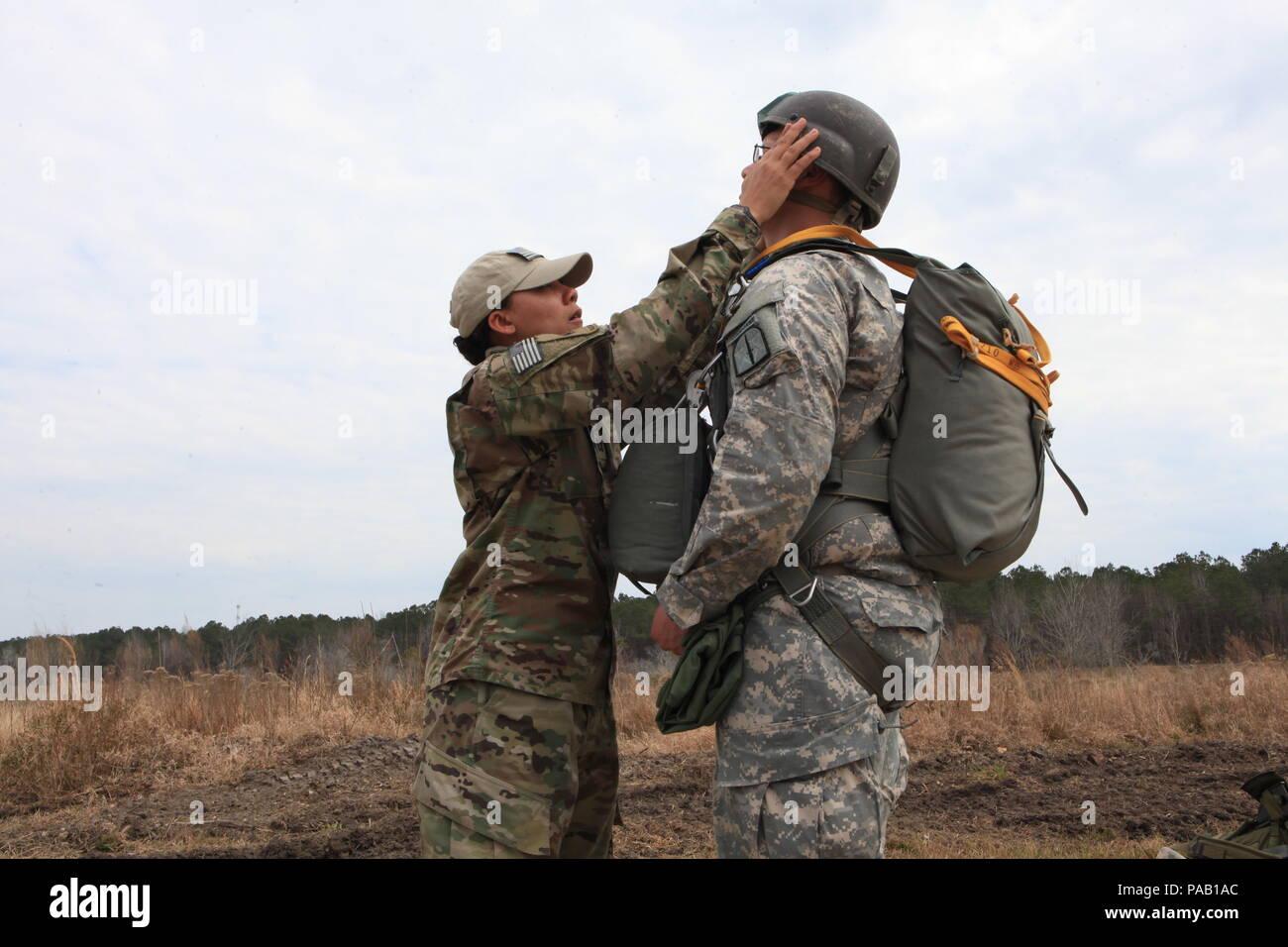 U.S. Army Capt. Bianca Philson, Company Commander and a jumpmaster with ...