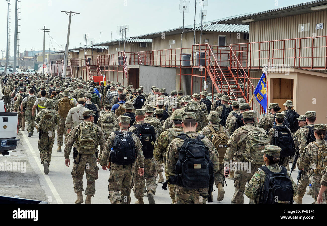 Bagram service members ruck march in honor of Senior Airman Jason ...
