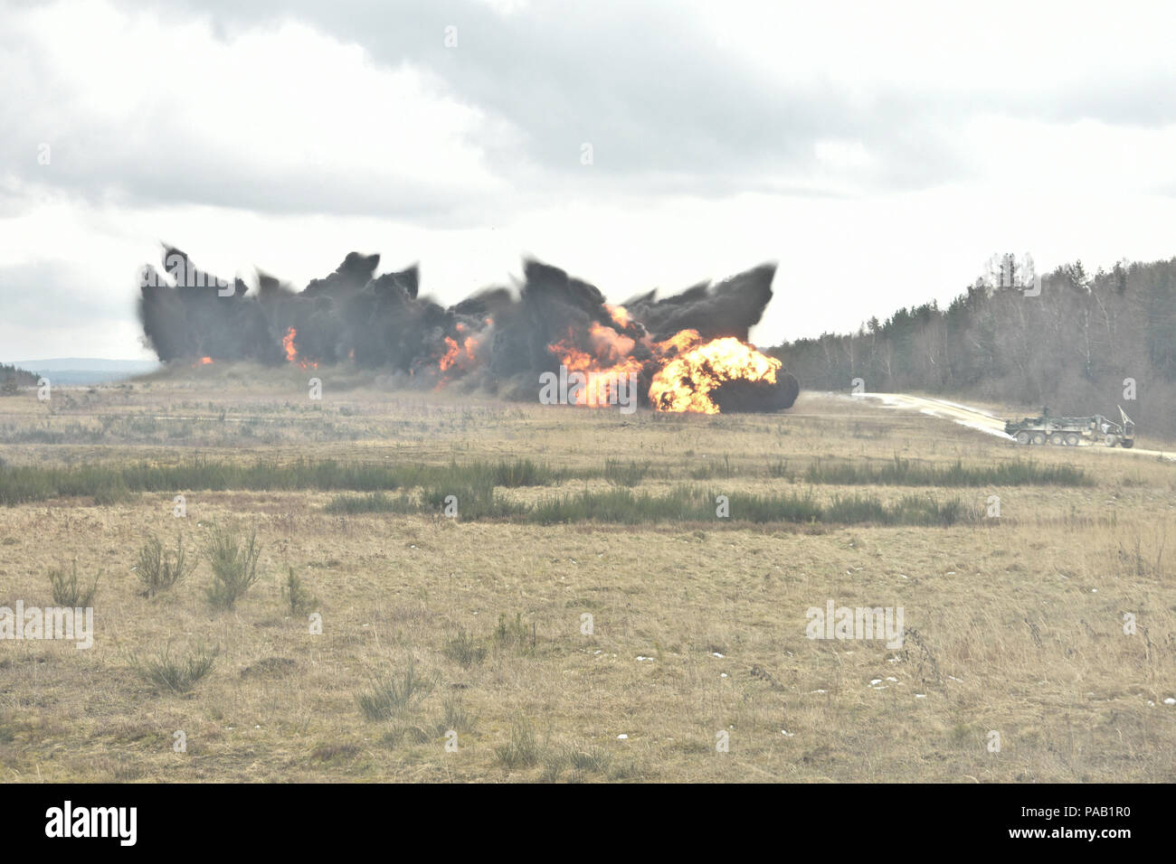 Mine clearing line charges hi-res stock photography and images - Alamy