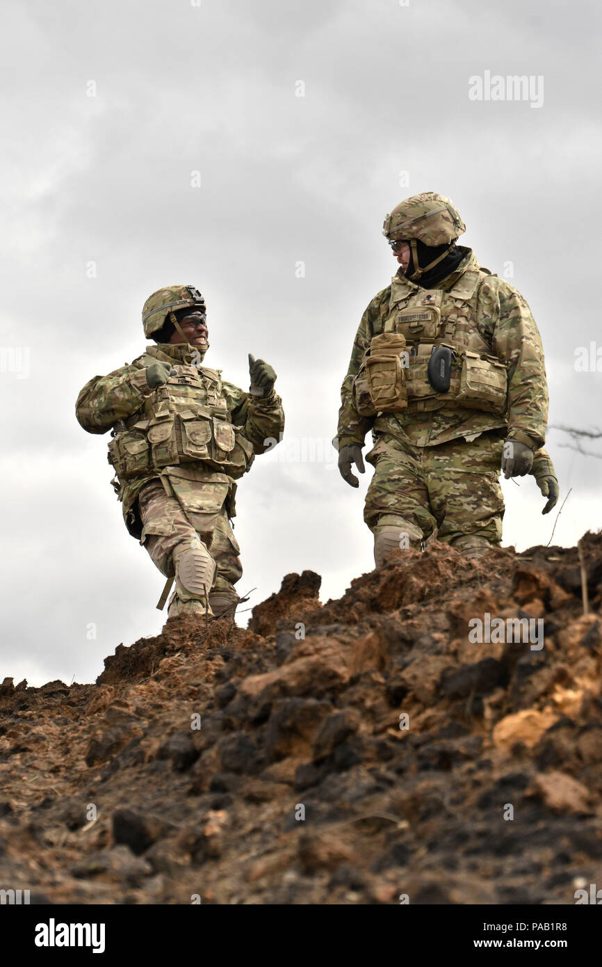 Leaders assigned to Regimental Engineer Squadron, 2nd Cavalry Regiment ...