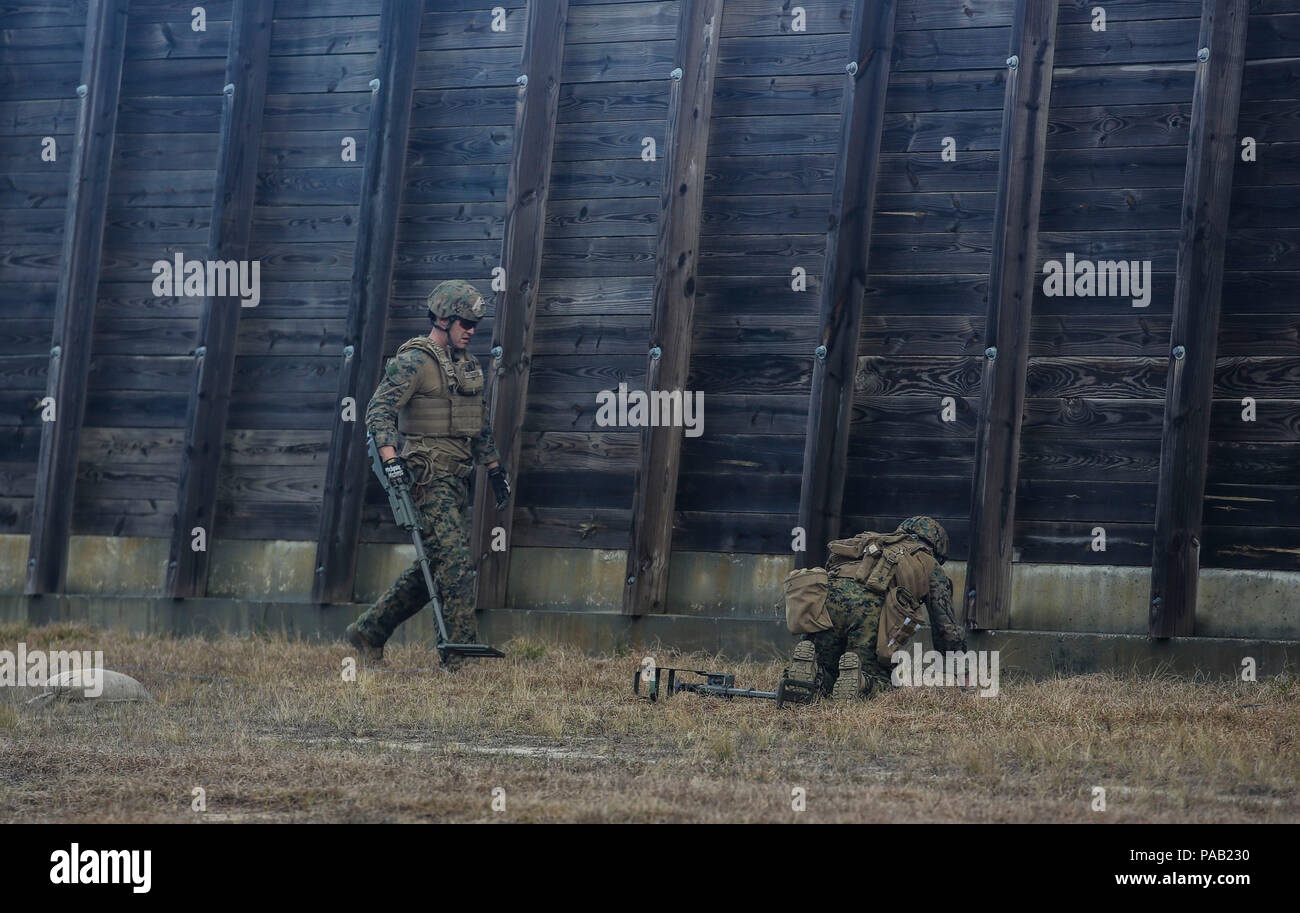 Marines with Explosive Ordnance Disposal Platoon, Combat Logistics ...