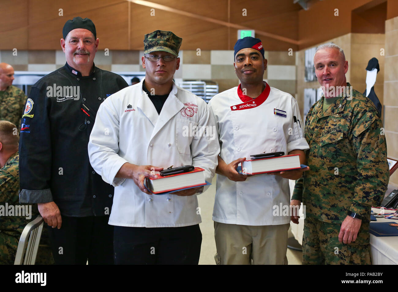 From left, Chef Donovan Brown, Regional Executive Chef of Sodexo, U.S ...