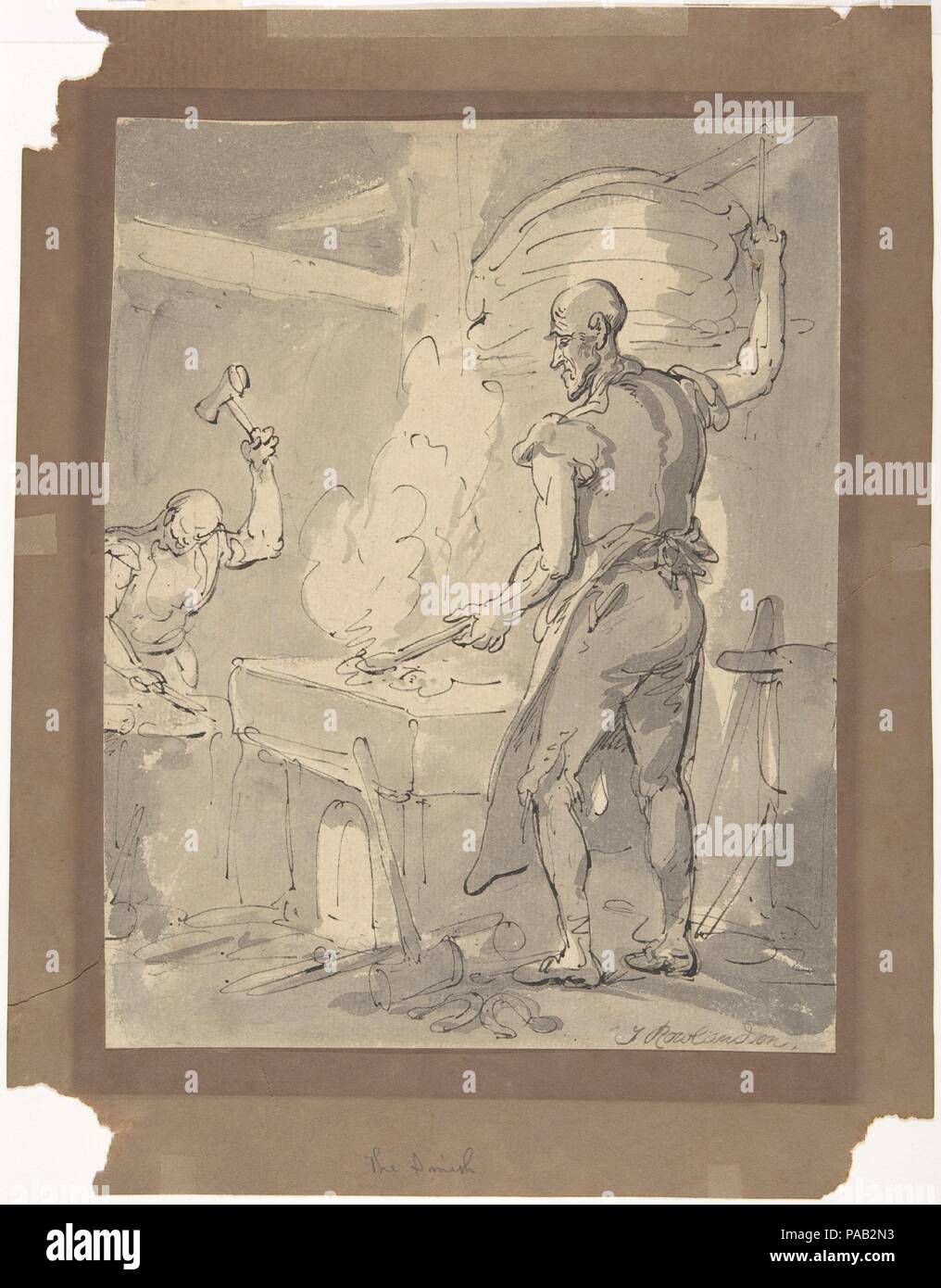 Blacksmith 19th century hi-res stock photography and images - Alamy