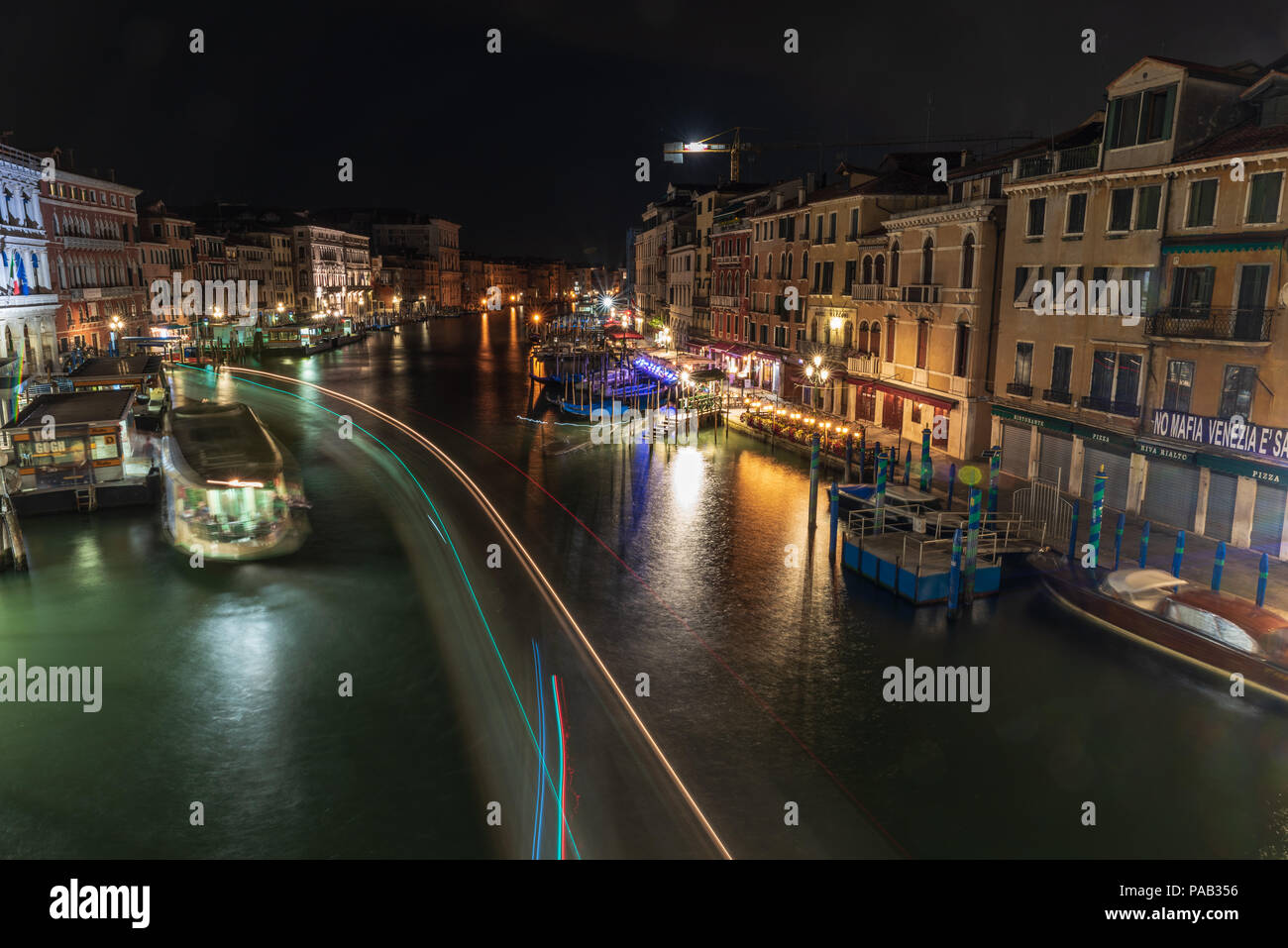 Venice at night Stock Photo - Alamy