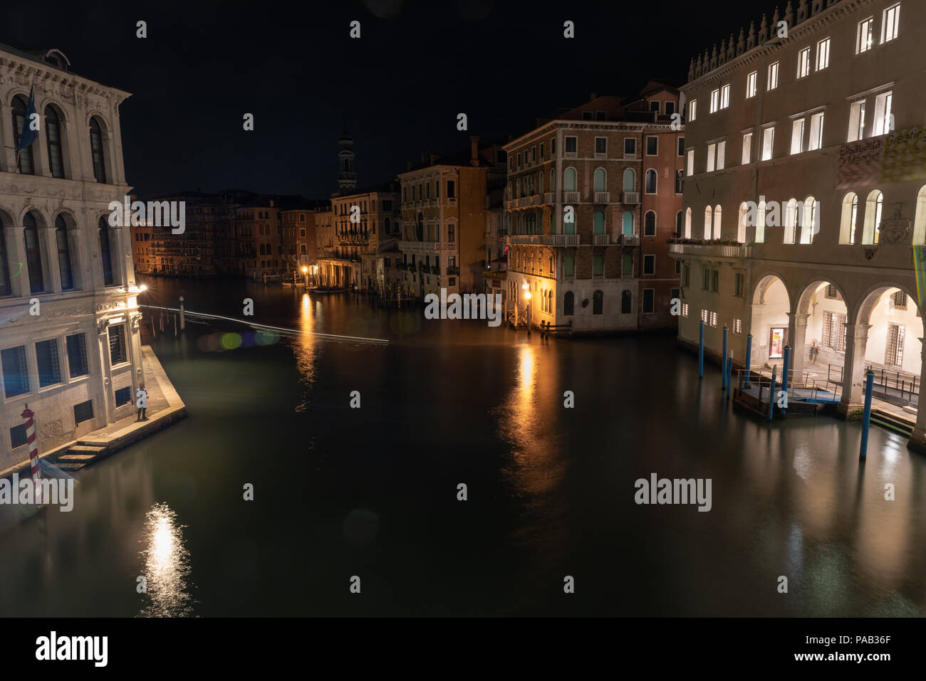 Venice at night Stock Photo - Alamy