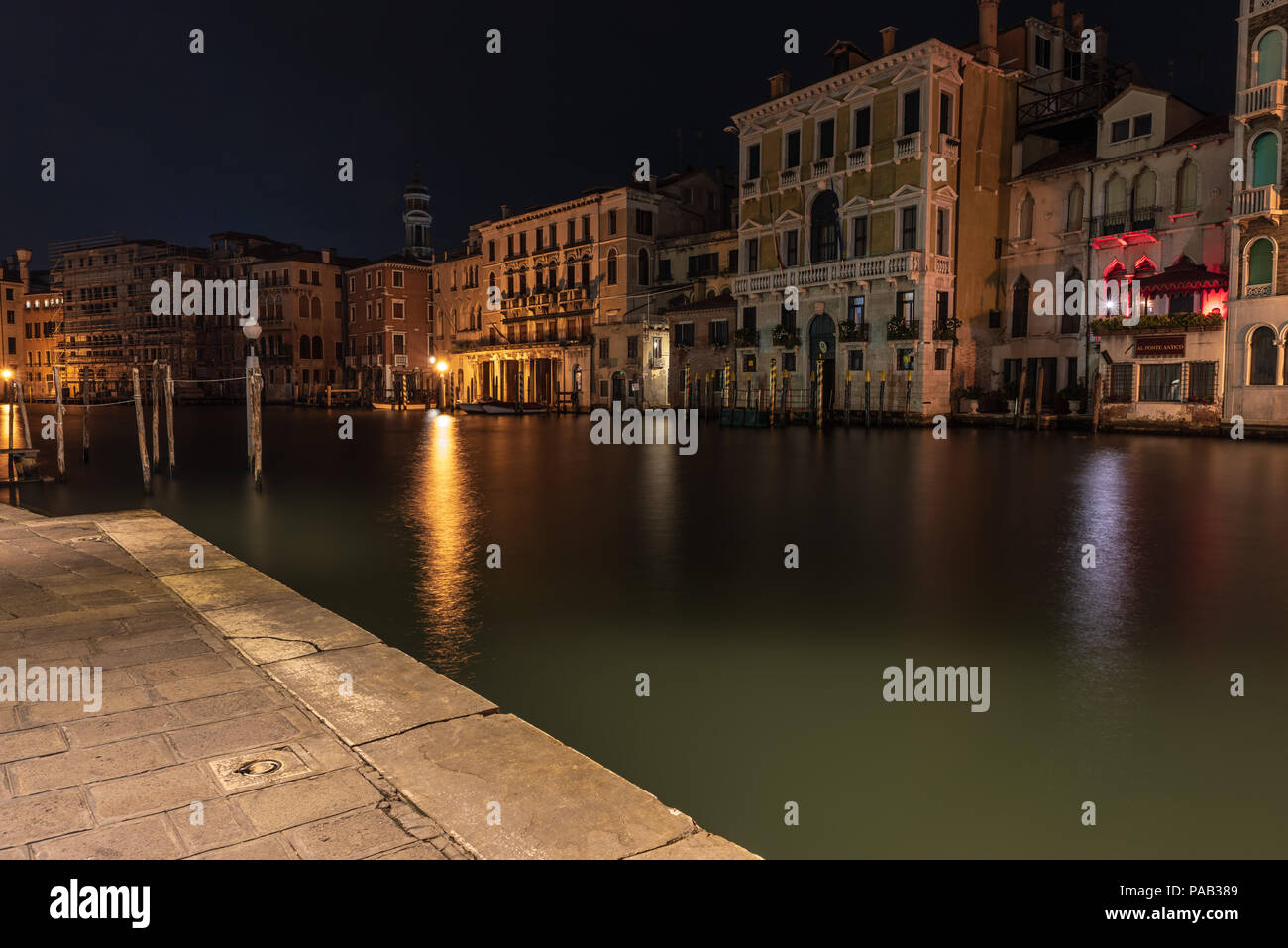 Venice at night Stock Photo - Alamy