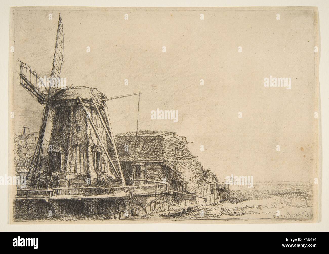 The Windmill. Artist: Rembrandt (Rembrandt van Rijn) (Dutch, Leiden ...