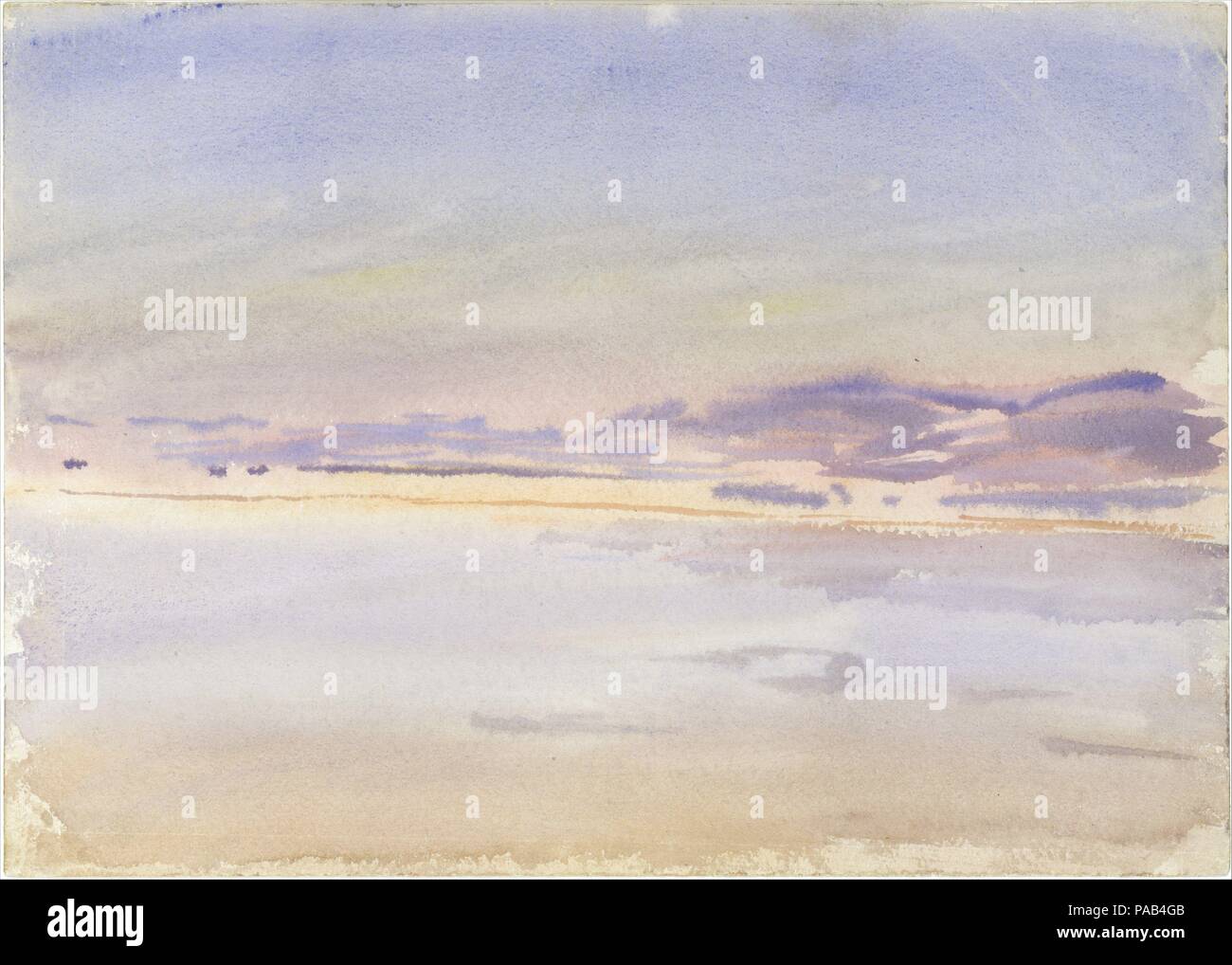 Sunset at Sea. Artist: John Singer Sargent (American, Florence 1856 ...