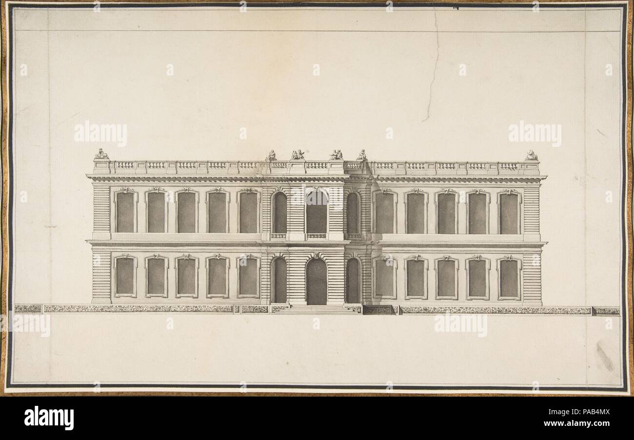 Elevation of a House. Artist: Anonymous, French, 18th century ...