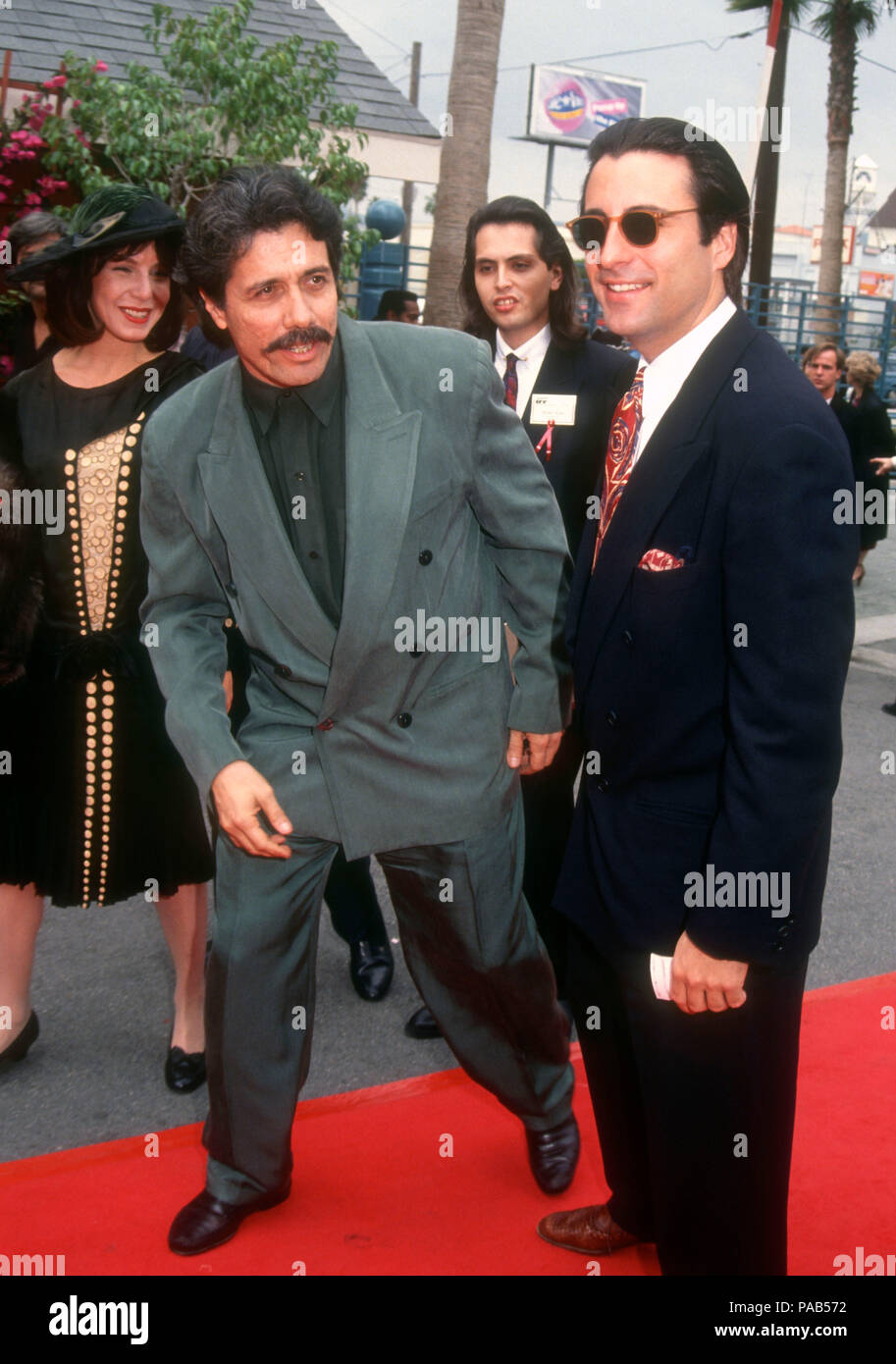 HOLLYWOOD, CA - MARCH 28: (L-R) Actors Edward James Olmos and Andy ...