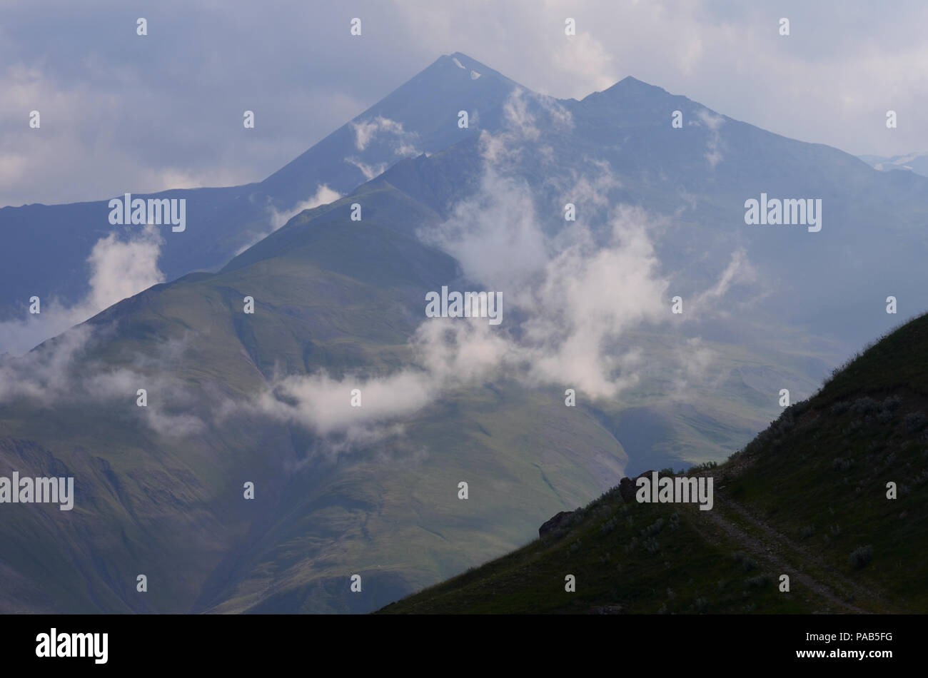 Mountains from the Greater Caucasus range in Shahdag National Park ...