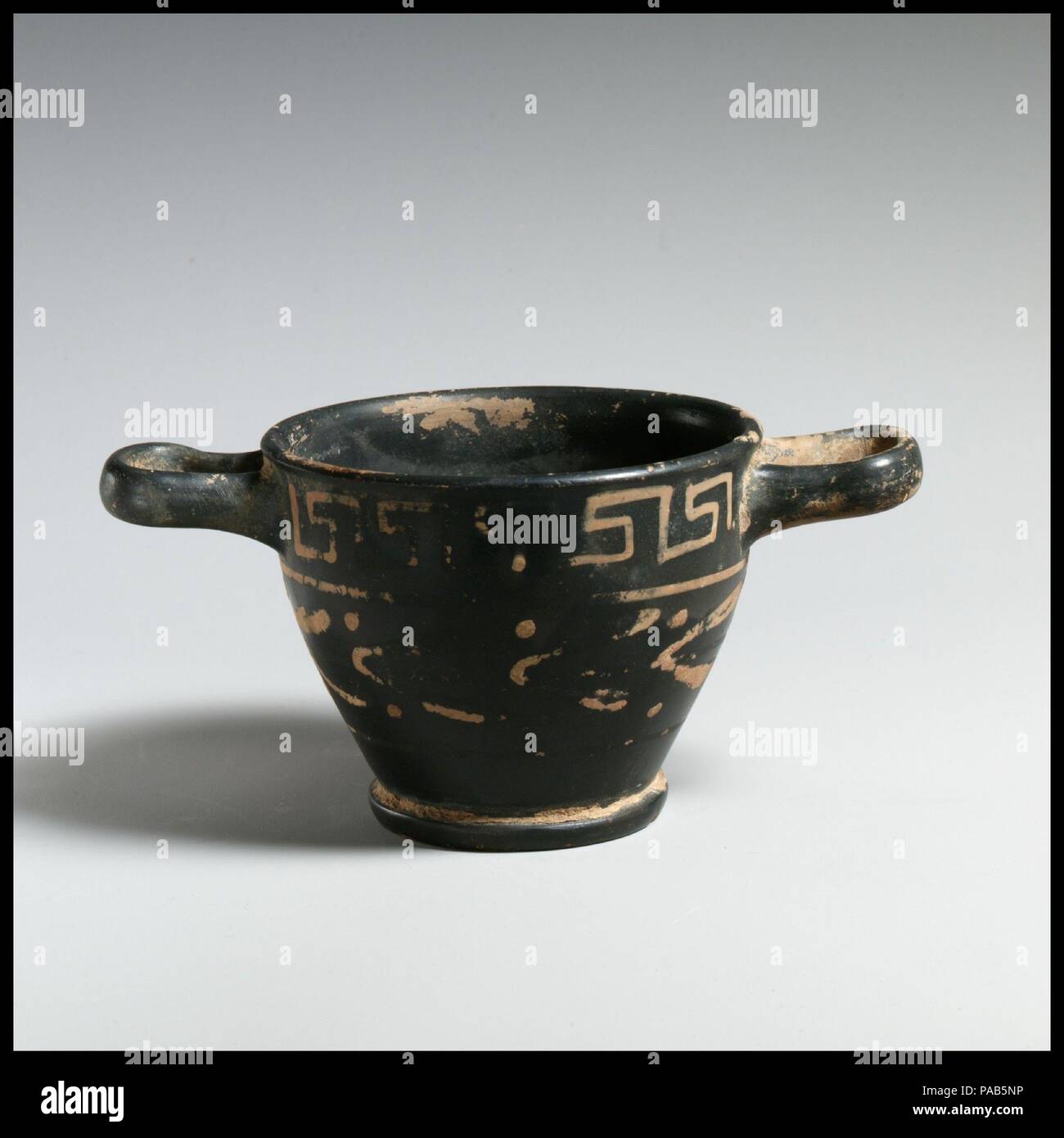 Skyphos. Culture: Greek, South Italian, Apulian. Dimensions: H. 7.29 cm ...