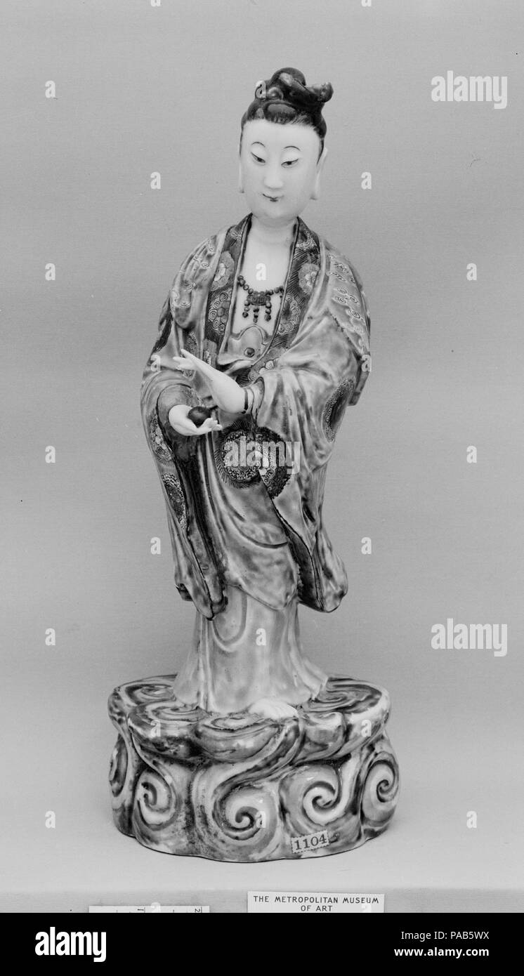 Figure of a Standing Lady. Culture: Japan. Dimensions: H. 14 1/4 in ...