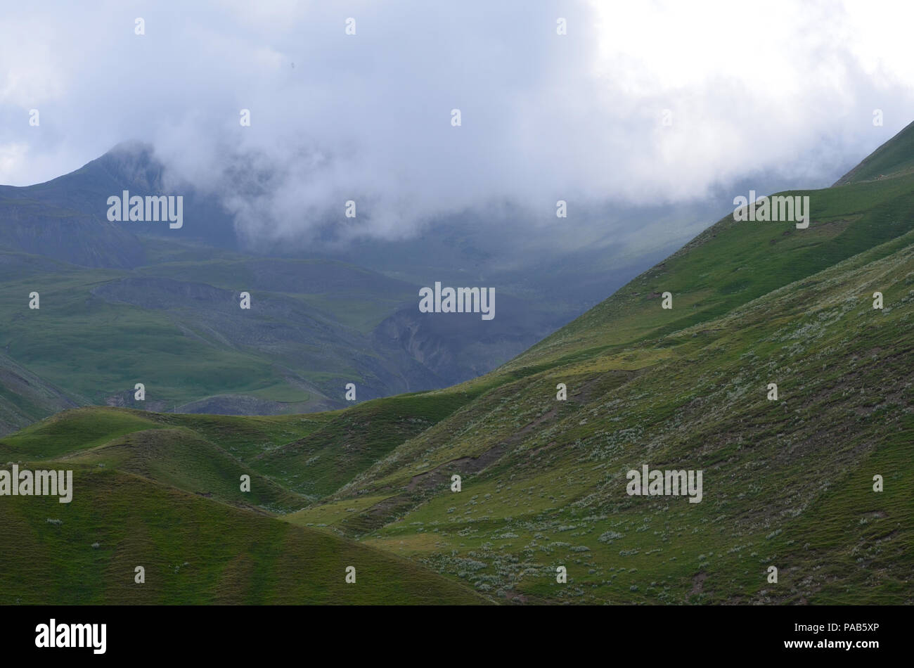 Mountains from the Greater Caucasus range in Shahdag National Park ...