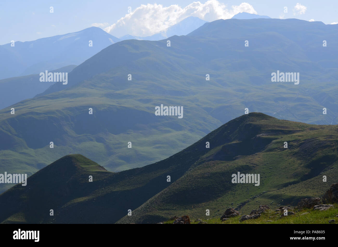 Mountains from the Greater Caucasus range in Shahdag National Park ...