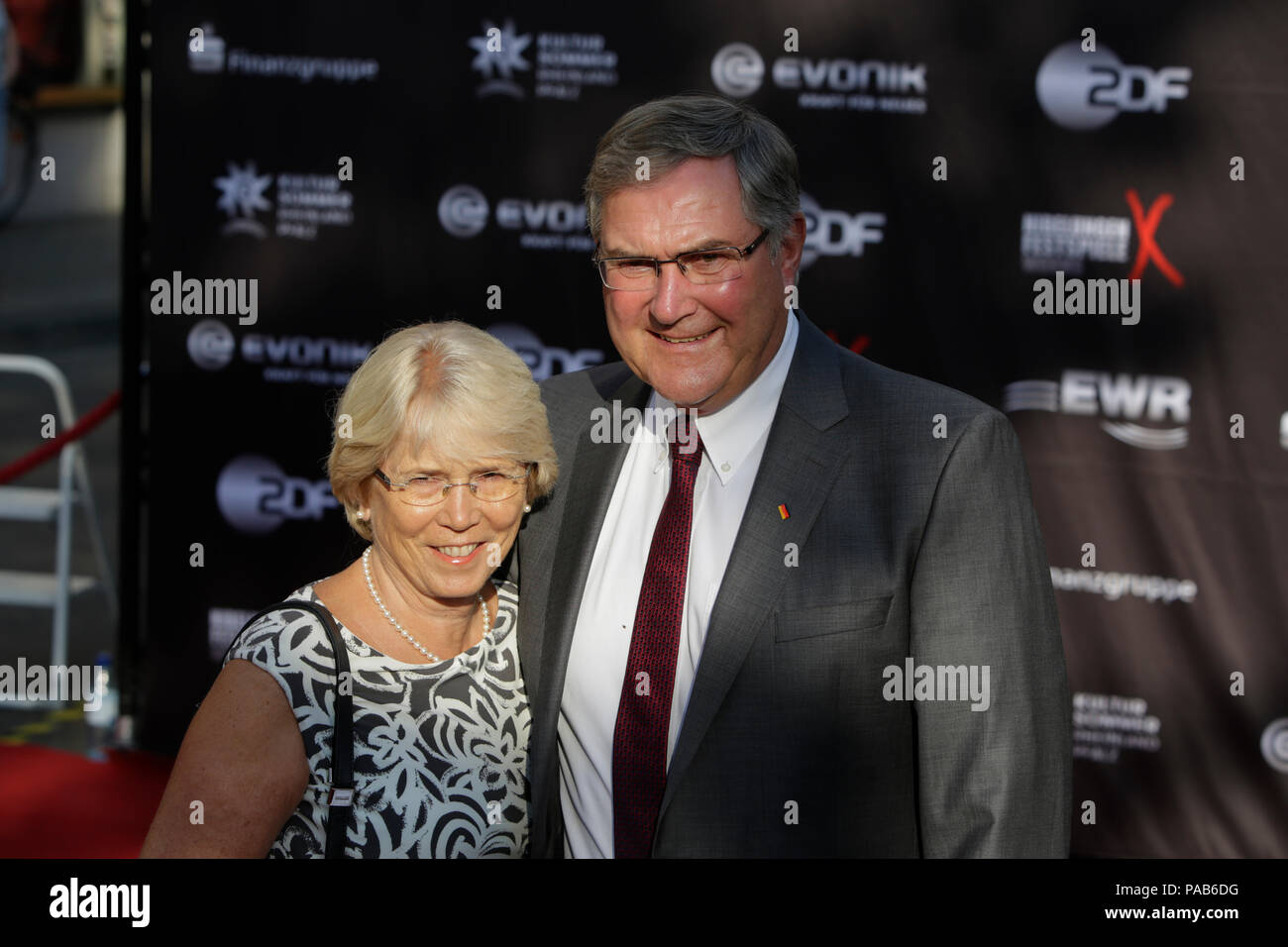 The former German Federal Minister of Defence Franz Josef Jung and his ...