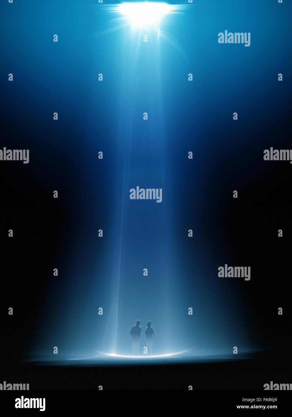 An illustration of a nice light beam from above Stock Photo - Alamy