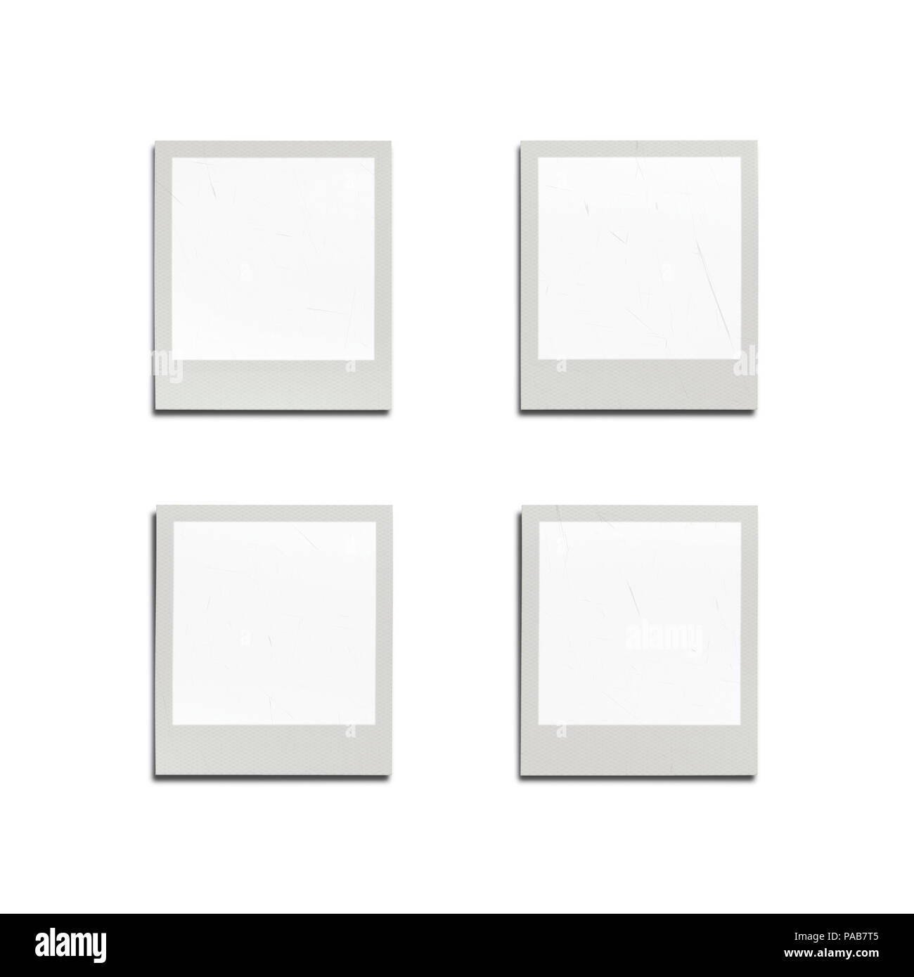 An illustration of four empty photo frames Stock Photo - Alamy
