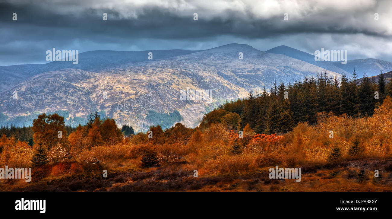 A photography of a typical scottish landscape Stock Photo - Alamy