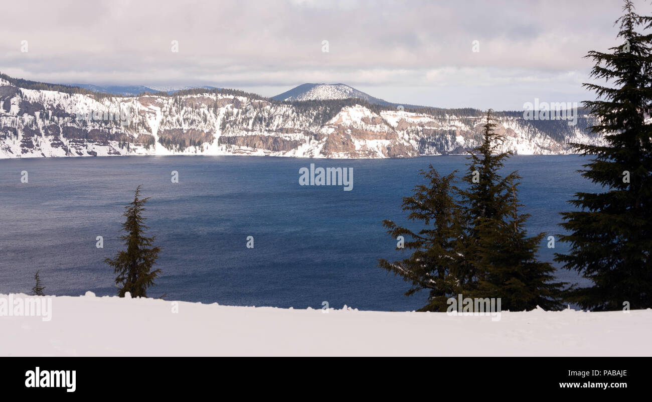 Mt Scott is seen here behind an accessible National Park called Crater ...