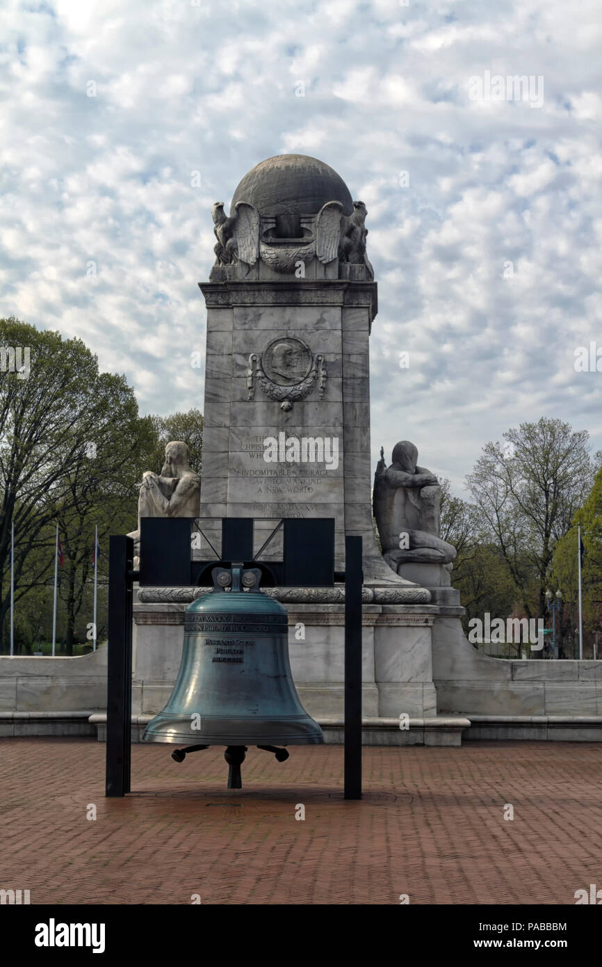 Replica of the Liberty Bell in front of Union Station, Washington DC ...