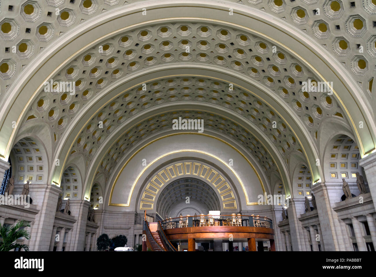 The interior of the main entry of Union Station in Washington DC Stock ...
